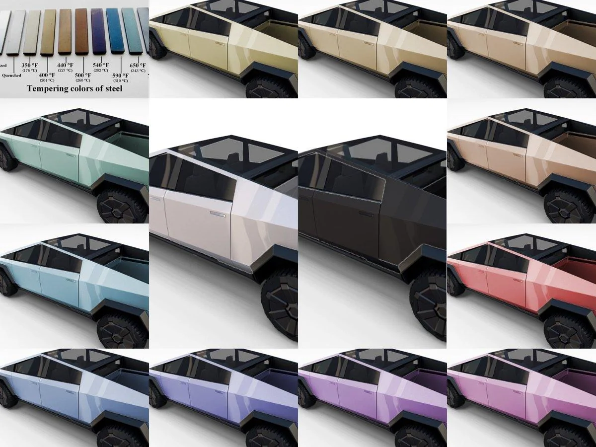 The Tesla Cybertruck’s steel exterior doesn’t need wraps to look ...