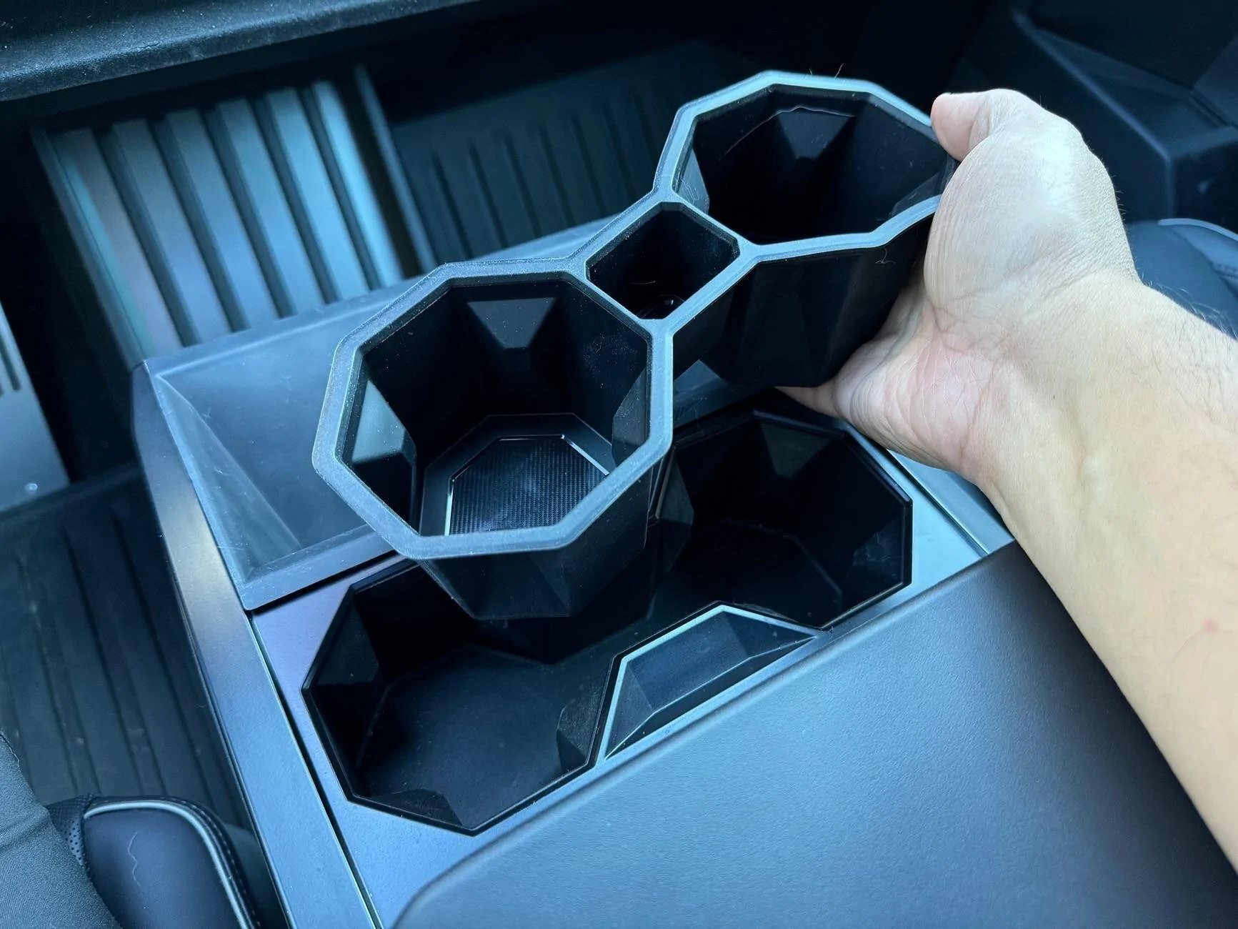 Be Among the First to Own the Cybertruck Center Console Cup Holder ...