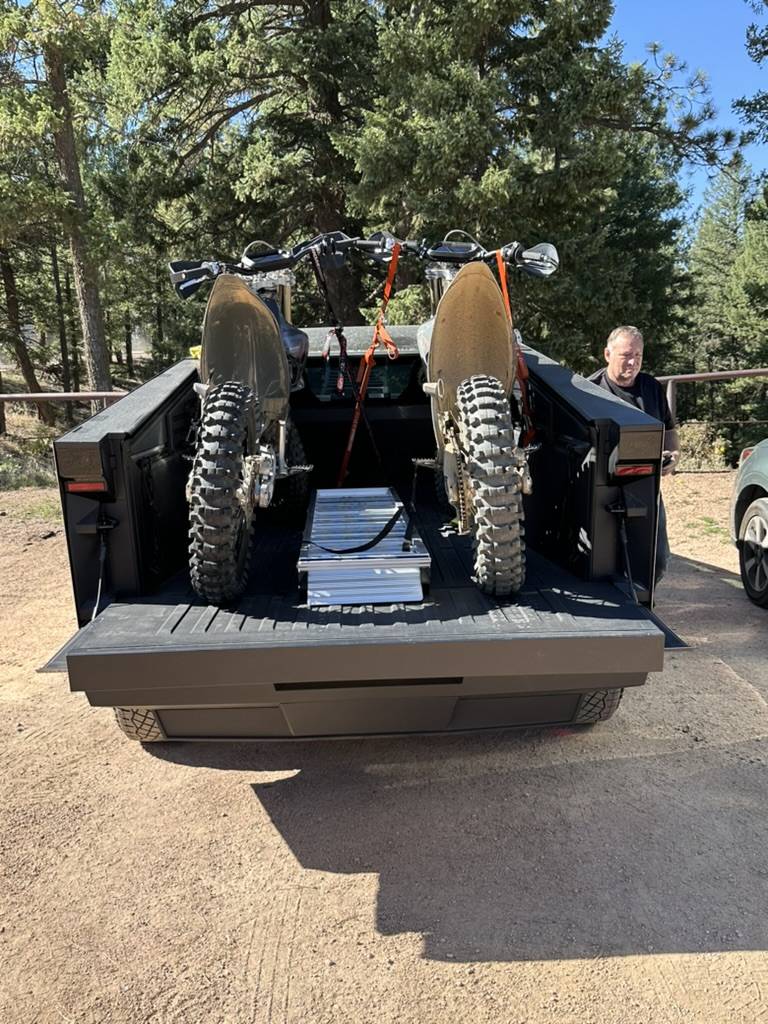 Anyone loaded and transport a motorcycle in the bed? | Tesla Cybertruck ...