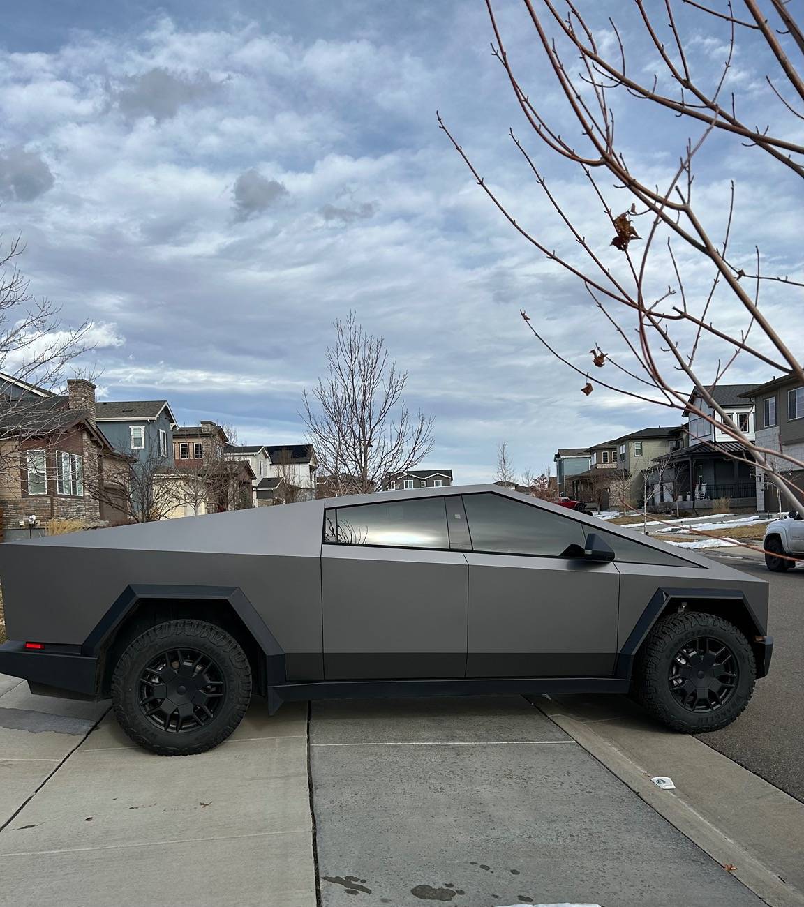 Matte Lead Ink Gray PPF Wrap by TWRAPS | Tesla Cybertruck Forum ...