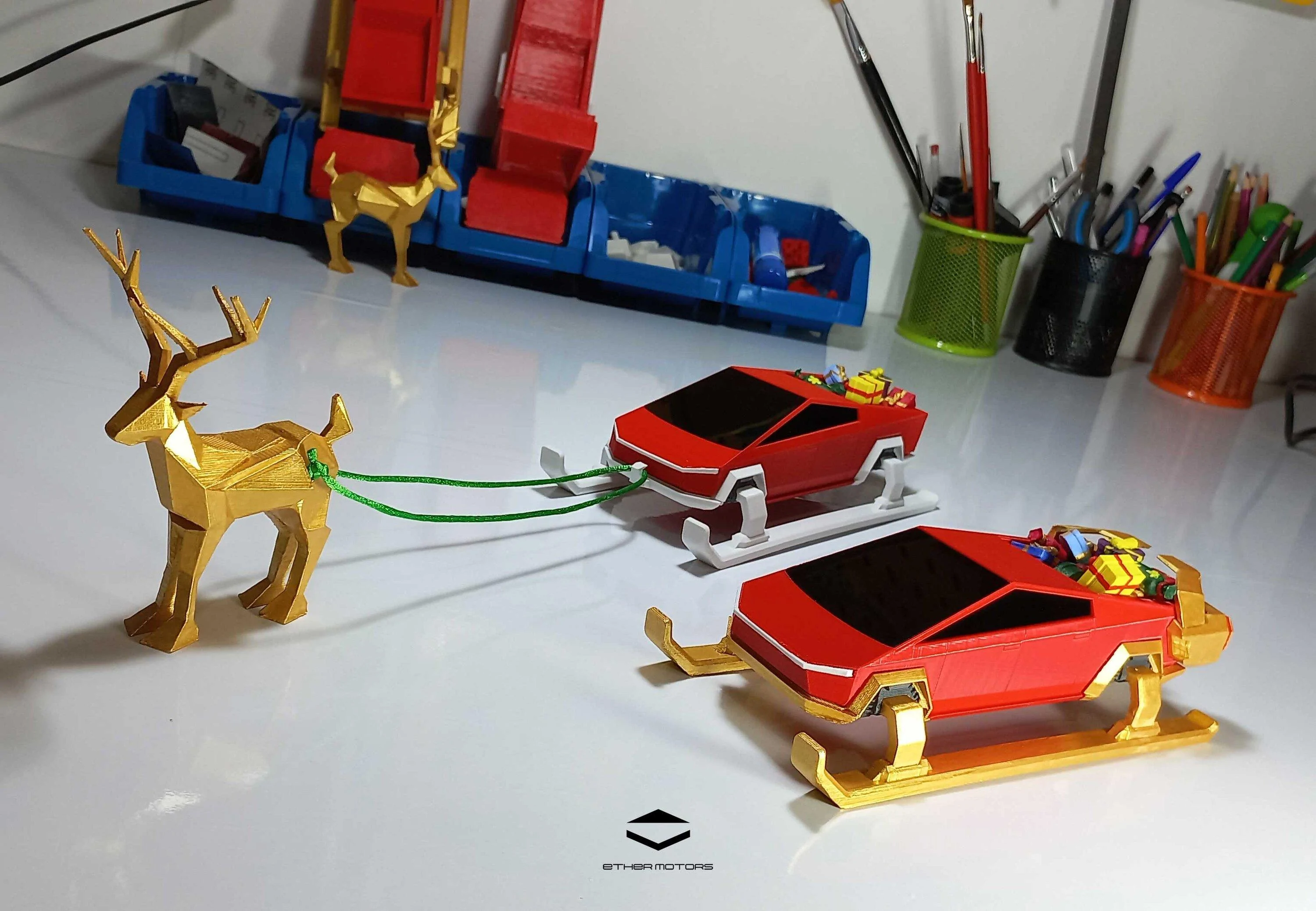 3D printed Santa Claus Cybertruck! | Tesla Cybertruck Forum ...