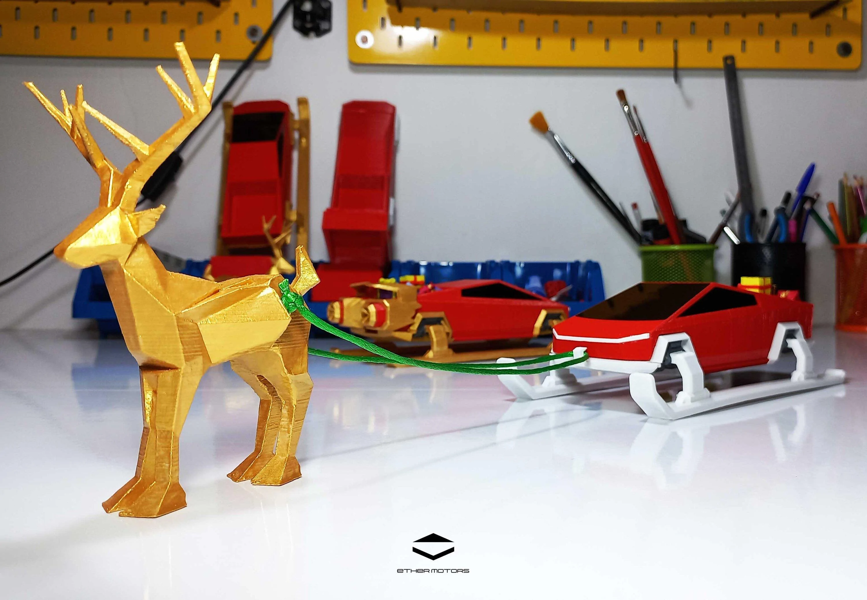 3D printed Santa Claus Cybertruck! | Tesla Cybertruck Forum ...