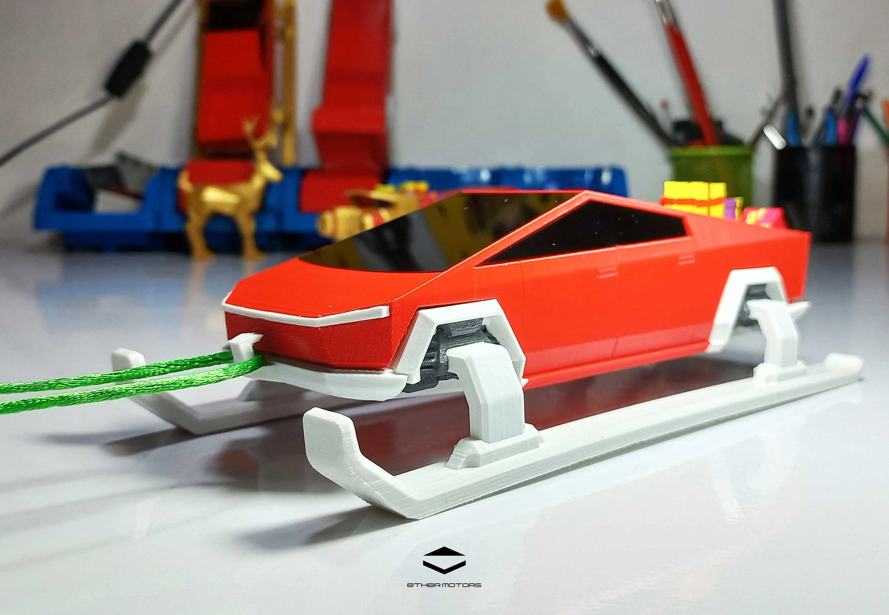 3D printed Santa Claus Cybertruck! | Tesla Cybertruck Forum ...