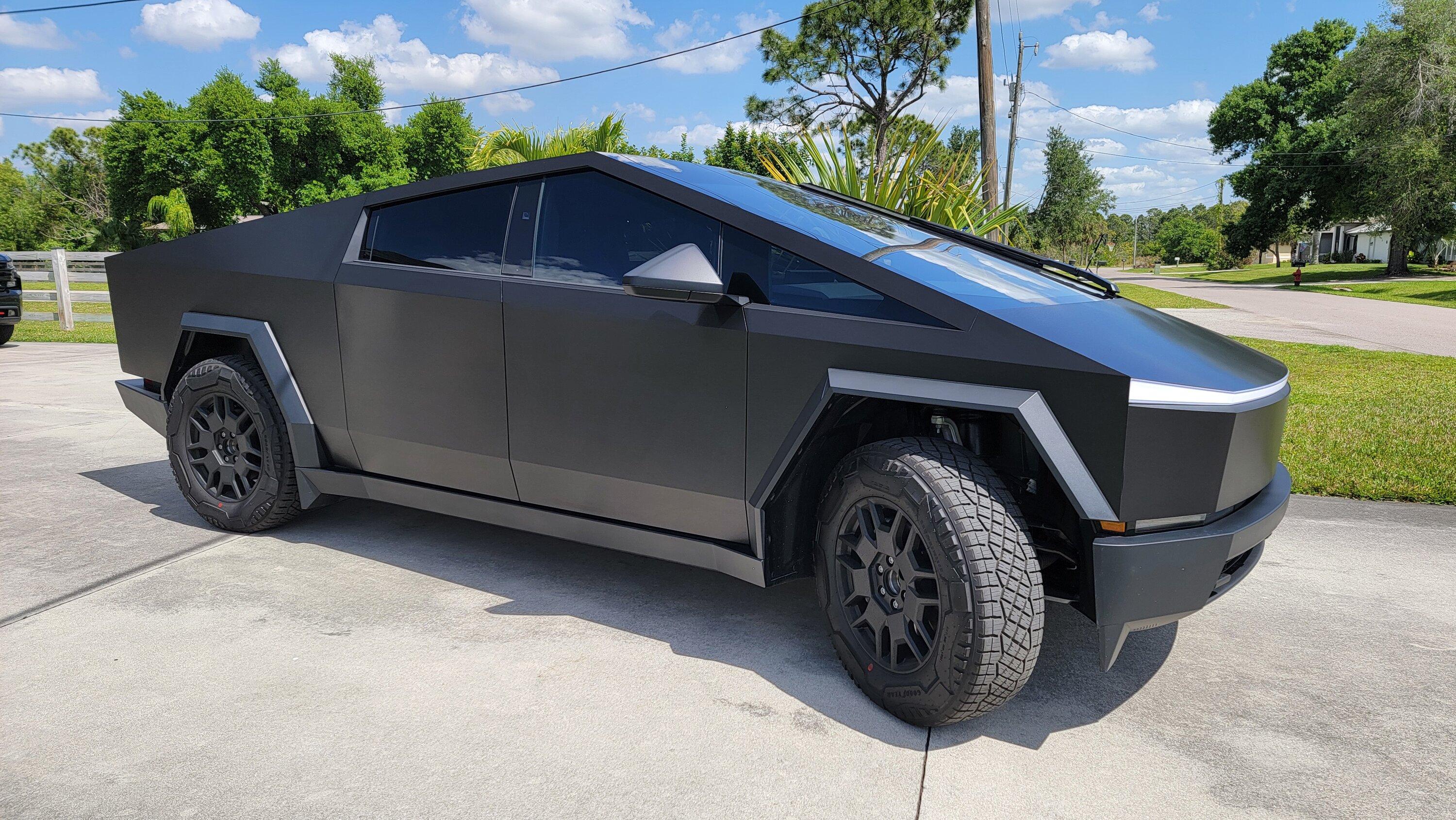 BLACK Vinyl Wrap & PPF Cybertruck -- Photos & Videos | Page 2 | Tesla ...