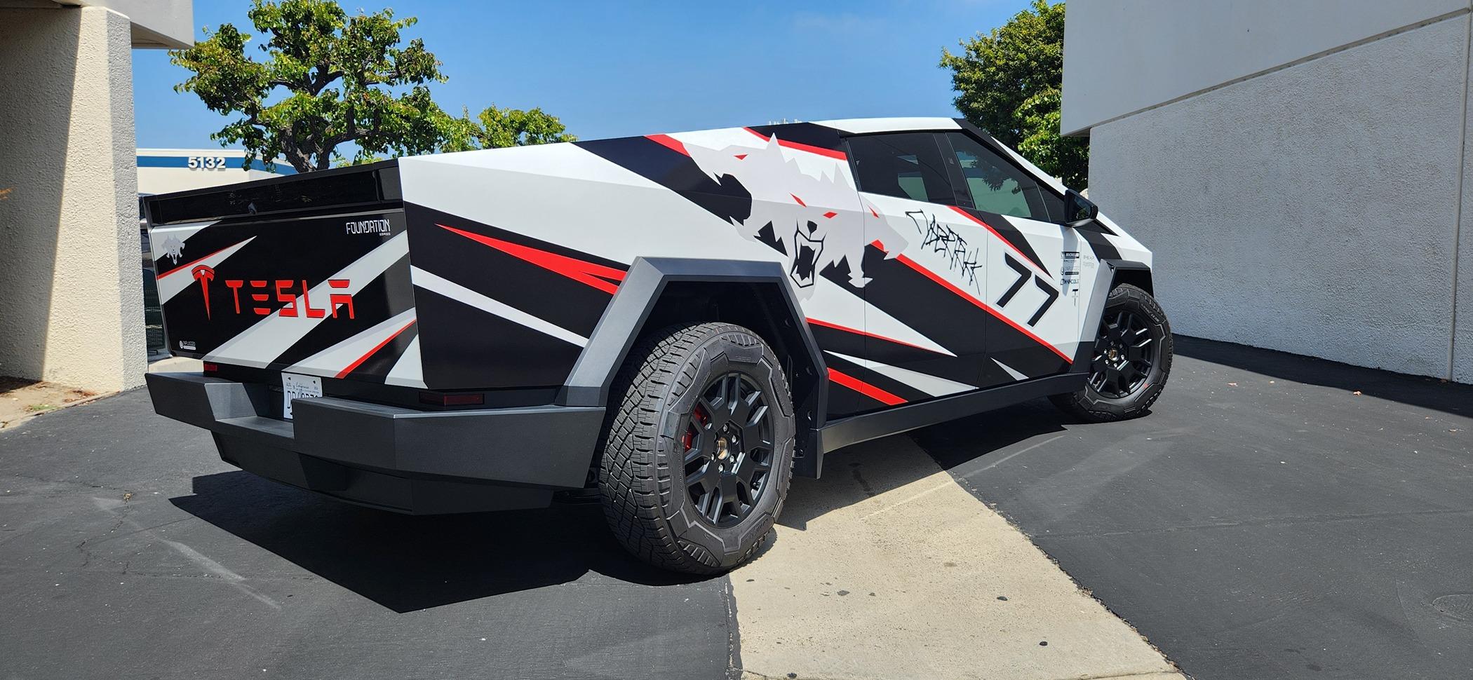 CUSTOM GRAPHICS / DESIGN / THEME Vinyl Wrap & PPF Cybertruck -- Photos ...