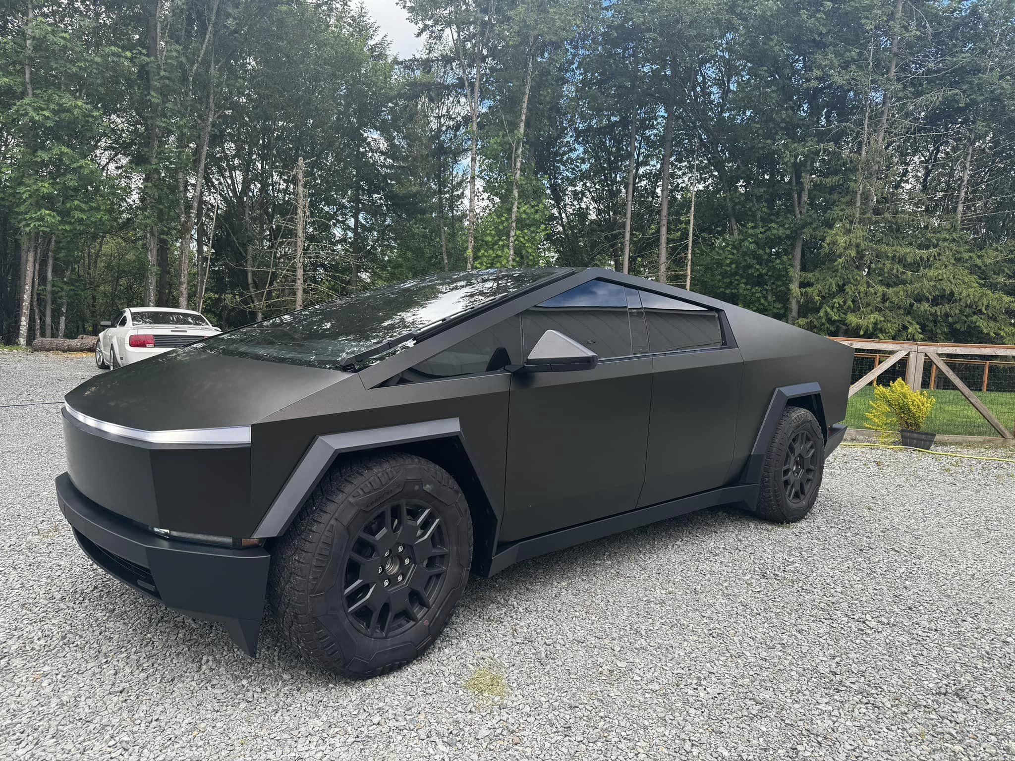 BLACK Vinyl Wrap & PPF Cybertruck -- Photos & Videos | Page 2 | Tesla ...