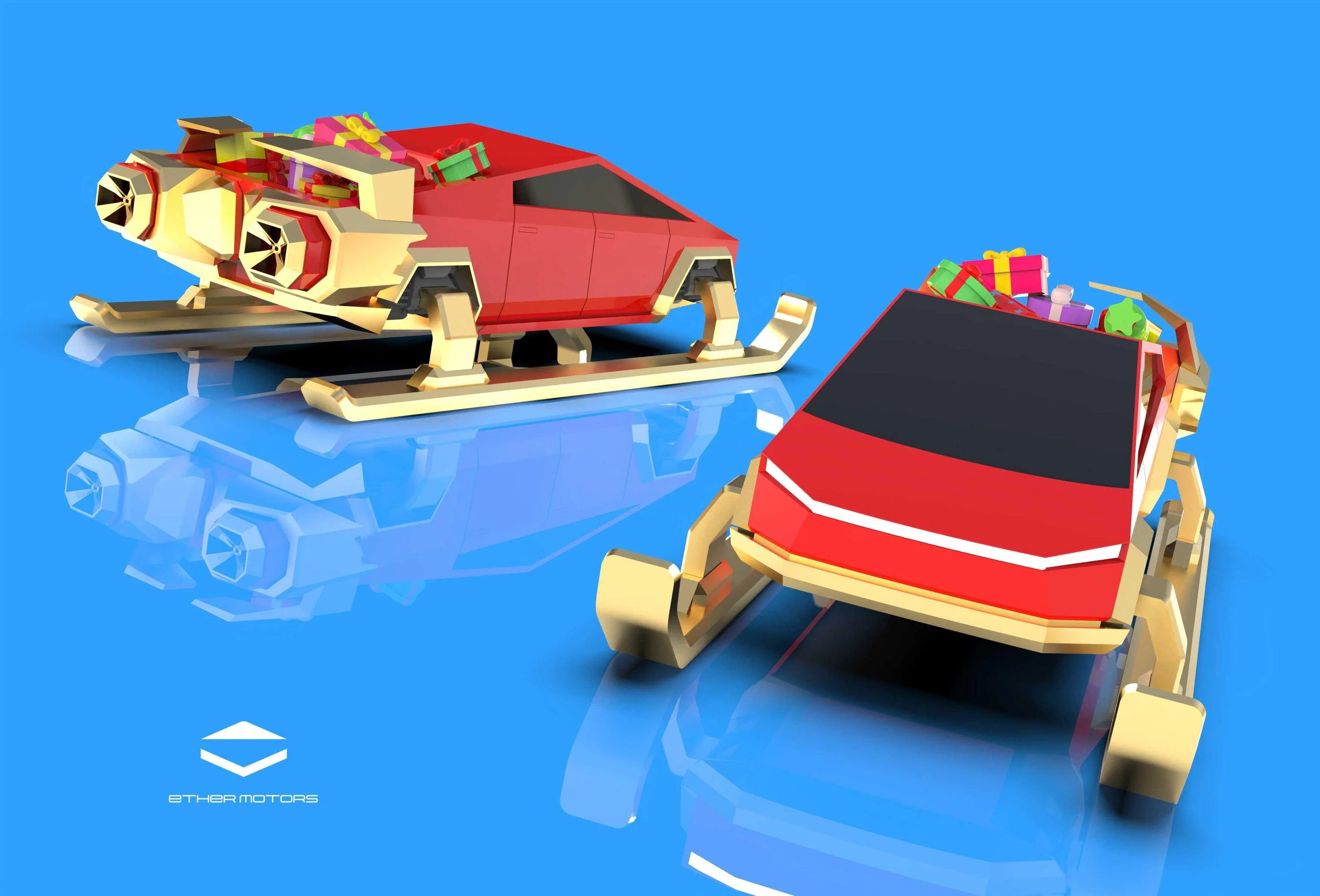 3D printed Santa Claus Cybertruck! | Tesla Cybertruck Forum ...