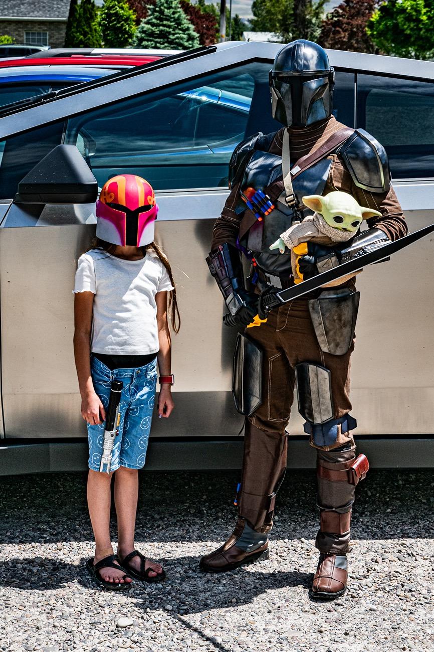 Mandalorian meets Mad Max - custom design graphic wrap | Tesla ...