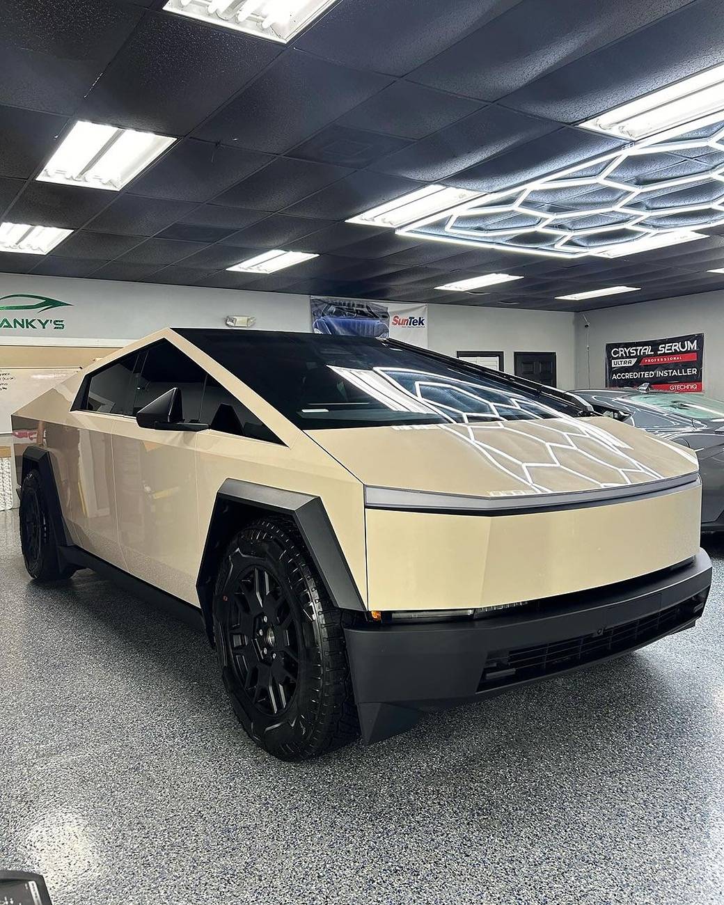 (Pure PPF) Cybertruck wrapped in Gloss Ivory | Tesla Cybertruck Forum ...