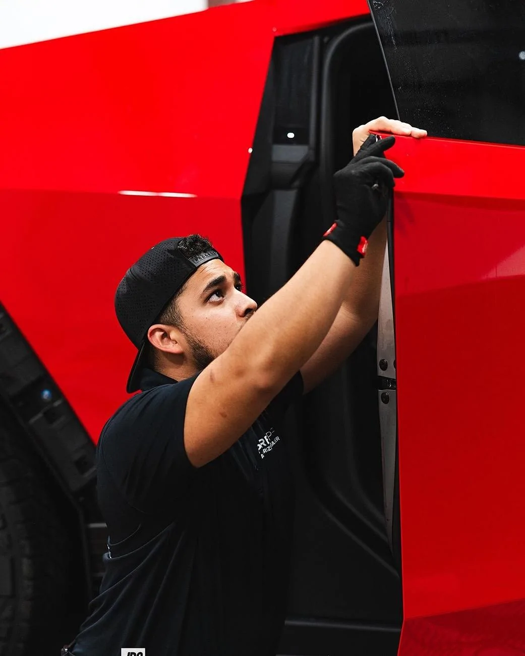 (PURE PPF) Stallion Red Colored Paint Protection Film wrapped by Black ...