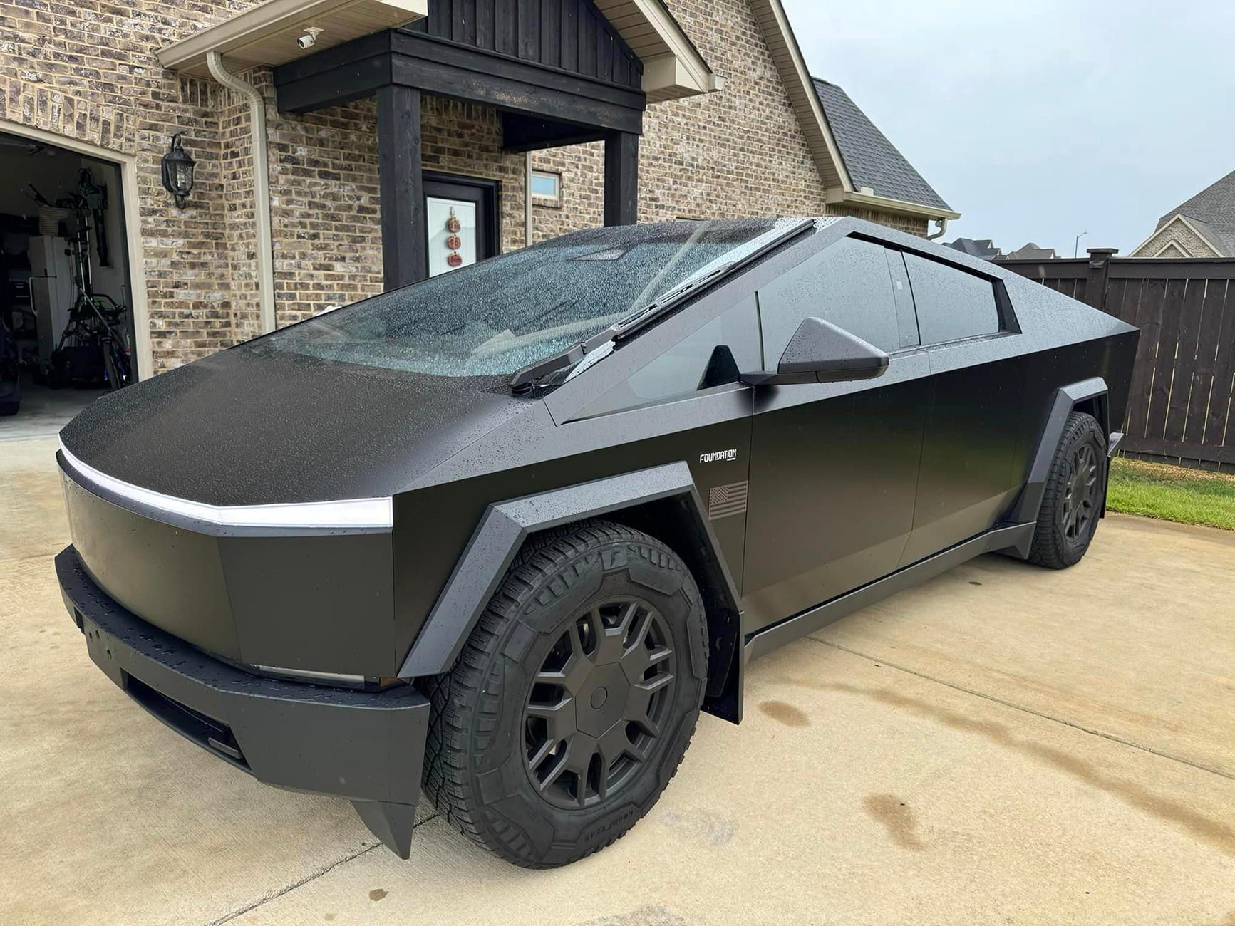 BLACK Vinyl Wrap & PPF Cybertruck -- Photos & Videos | Page 4 | Tesla ...
