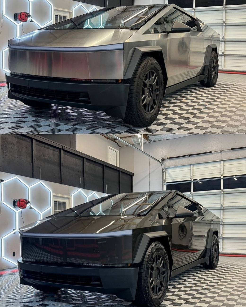 (PURE PPF) Platinum Cybertruck beautifully wrapped by Superior Auto ...