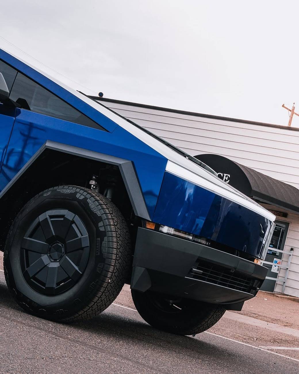Pure PPF Candy Blue Cybertruck wrapped by Ceramic Pro Denver | Tesla ...