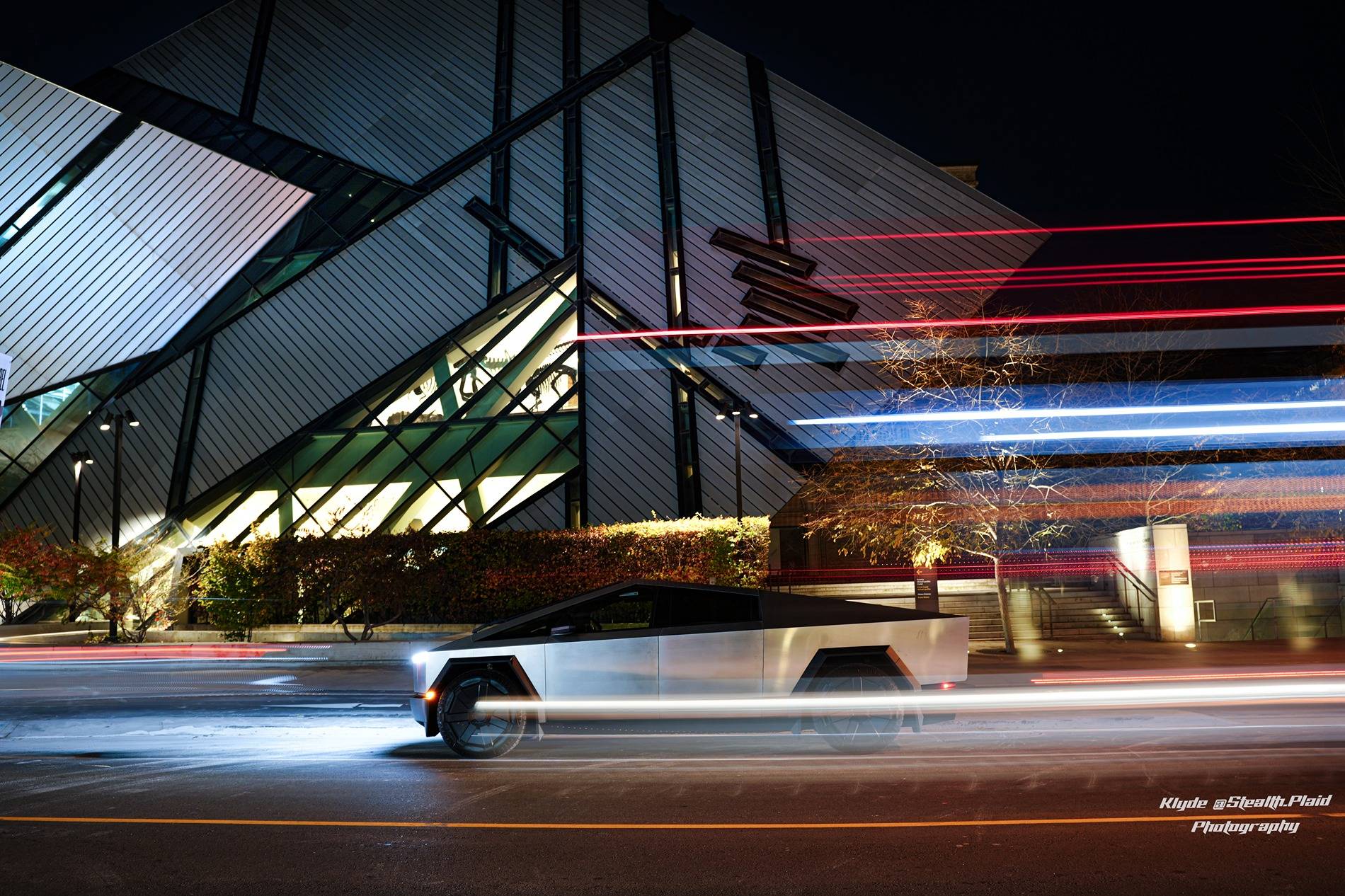 Photoshoot of the Iconic ROM with Cybertruck in Toronto. | Tesla ...