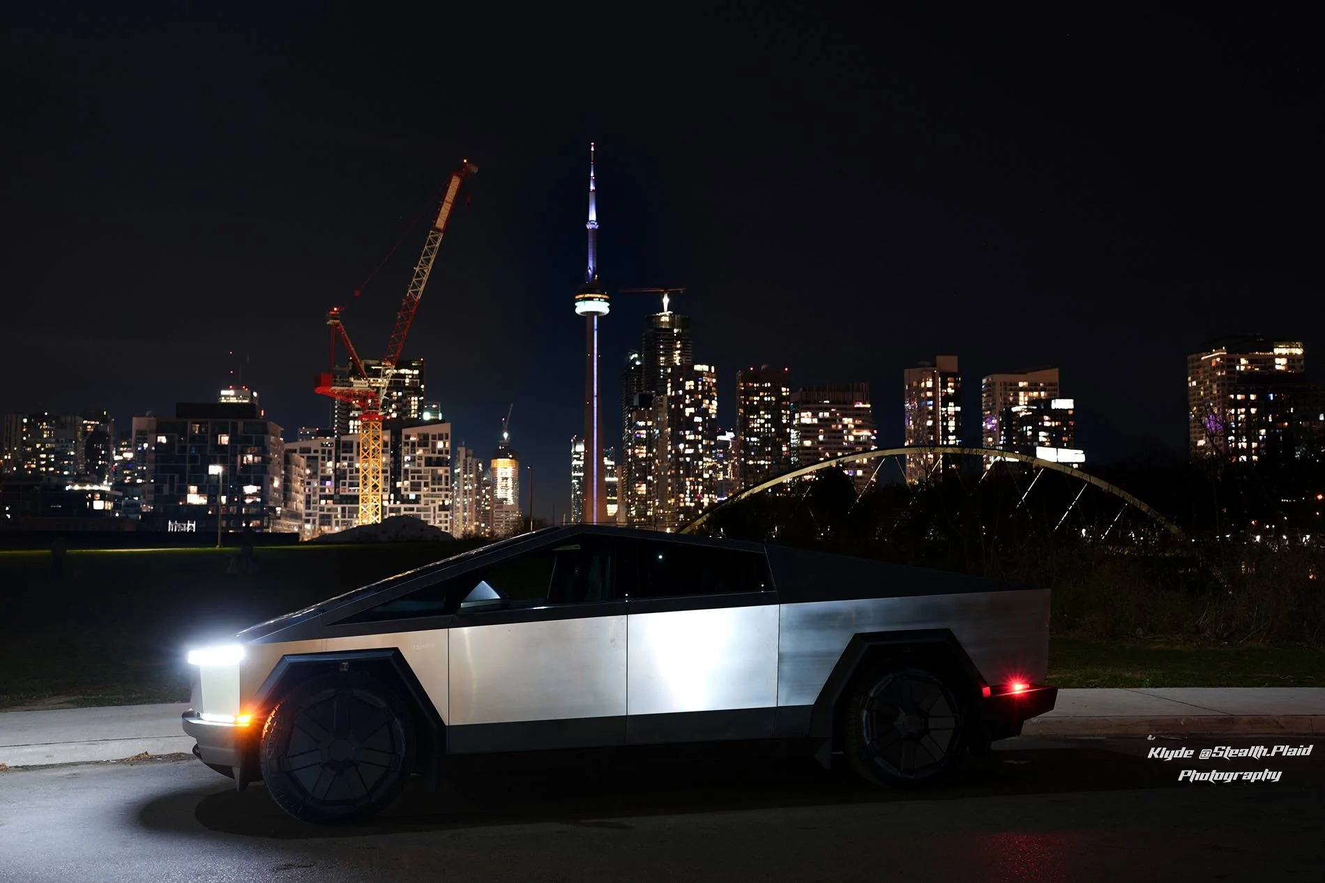 Photoshoot of the Iconic ROM with Cybertruck in Toronto. | Tesla ...