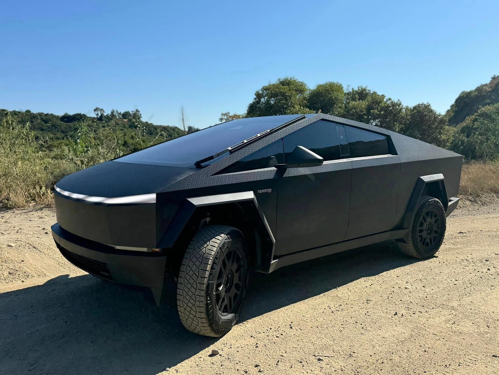 BLACK Vinyl Wrap & PPF Cybertruck -- Photos & Videos | Page 4 | Tesla ...