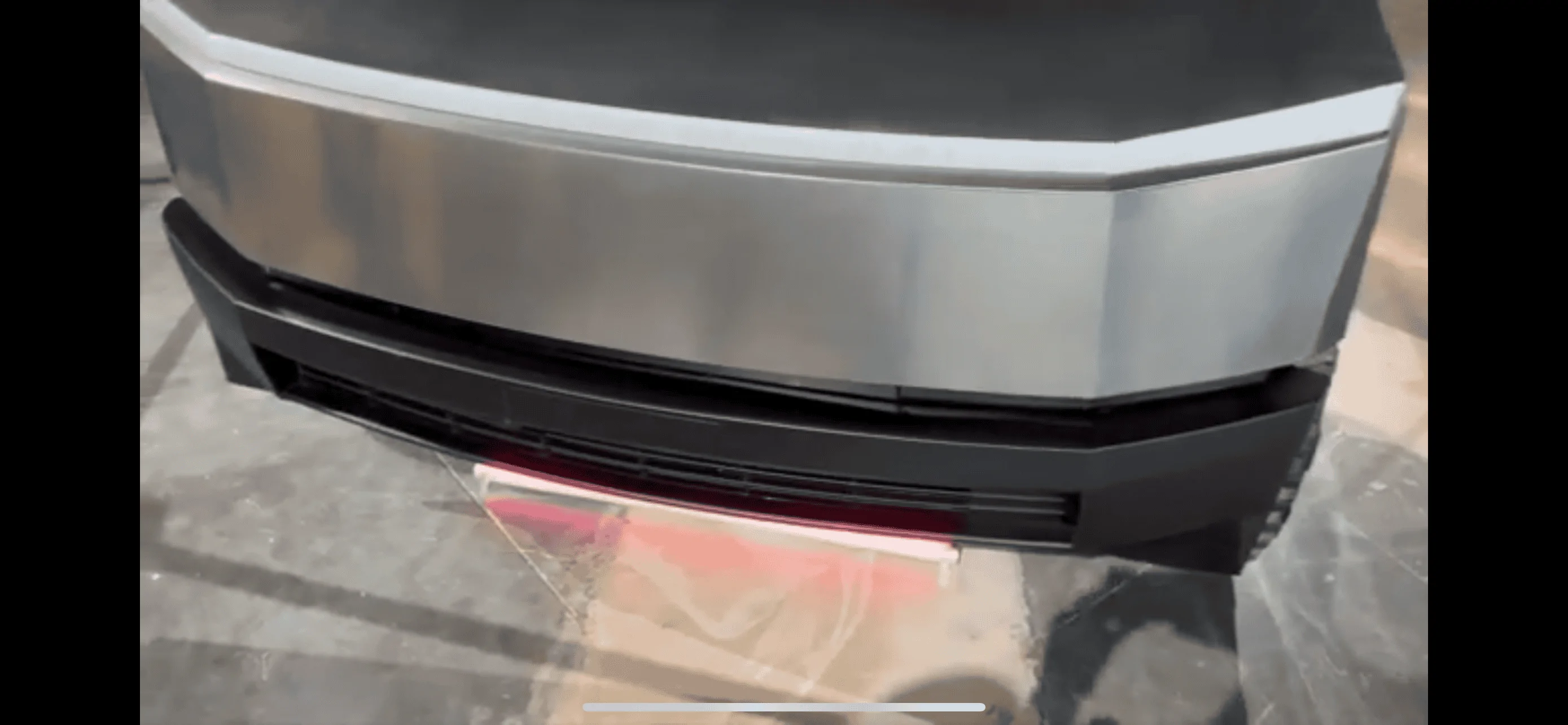 Cybertruck spotted with frunk open, revealing waterfall design! | Page ...