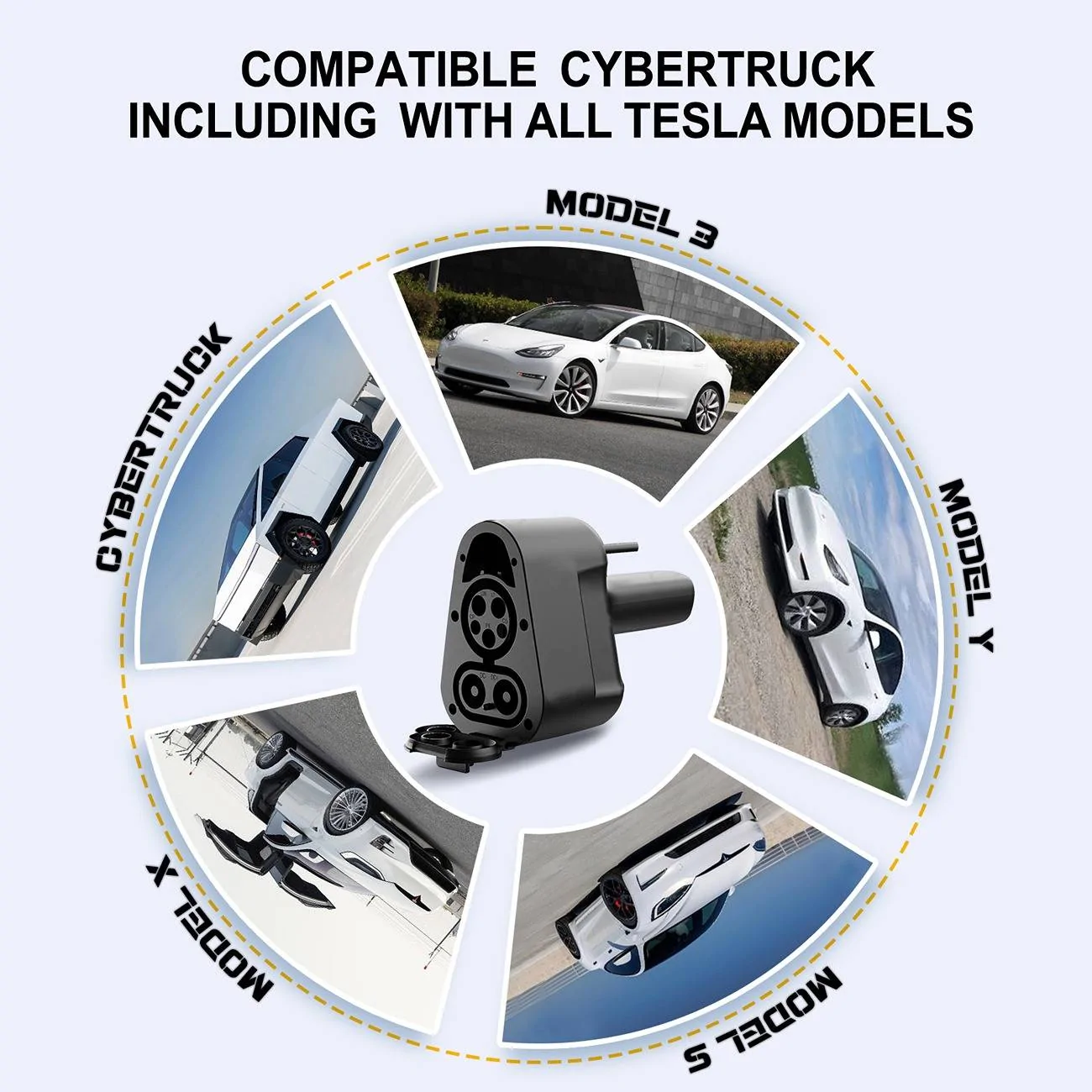 HANSSHOW CCS to Cybertruck and Tesla Adapter CCS1 x J1772 to Tesla ...
