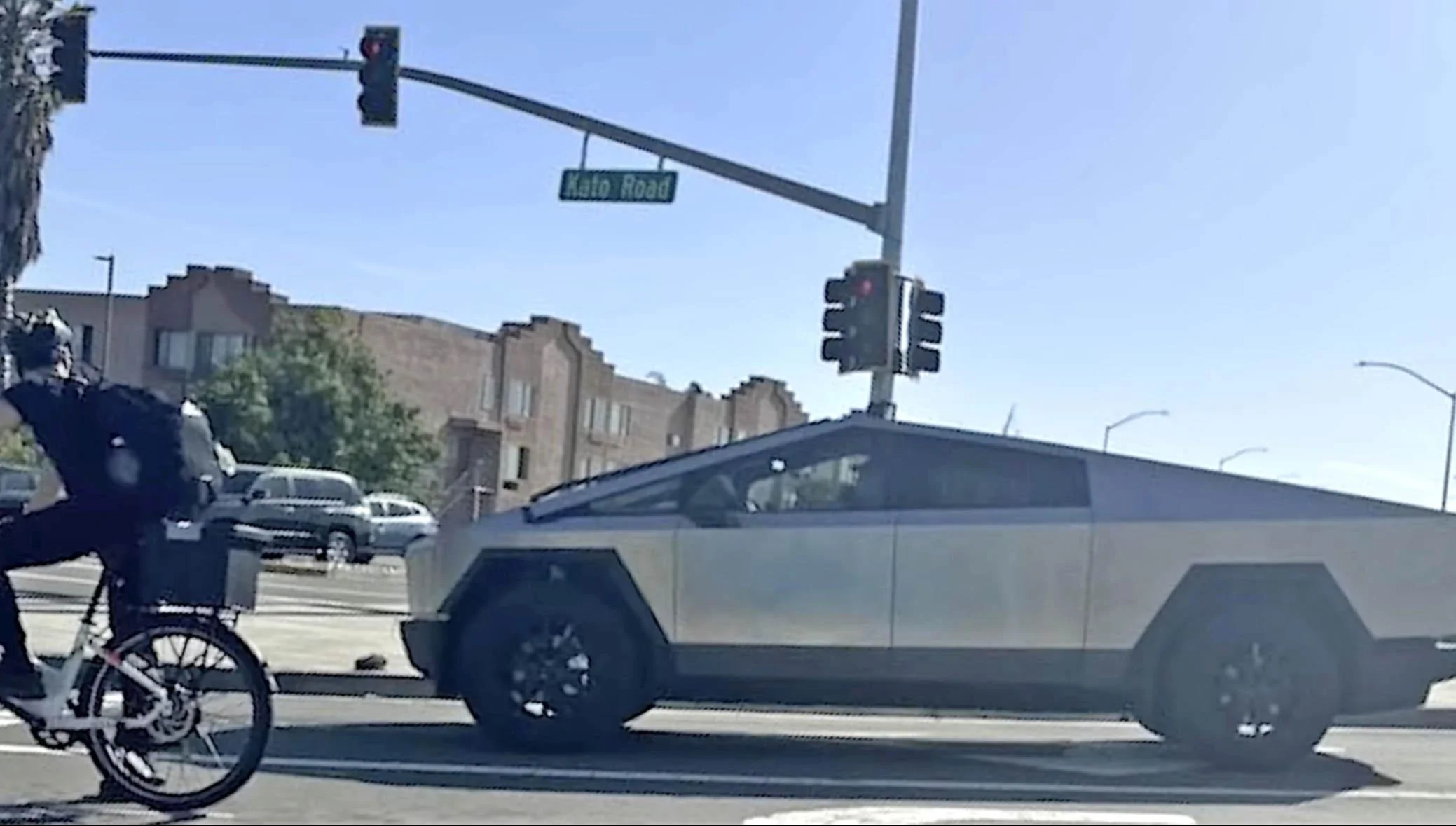 Different Angles of Cybertruck on Fremont Streets (04/25/2023) | Tesla ...