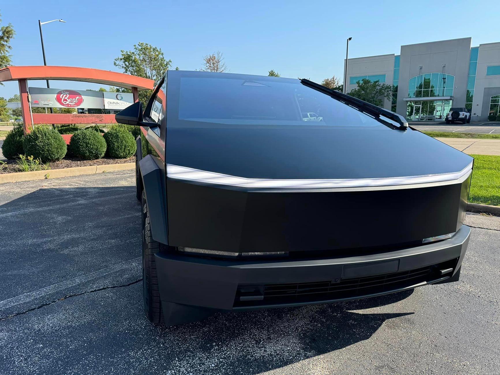 BLACK Vinyl Wrap & PPF Cybertruck -- Photos & Videos | Page 4 | Tesla ...