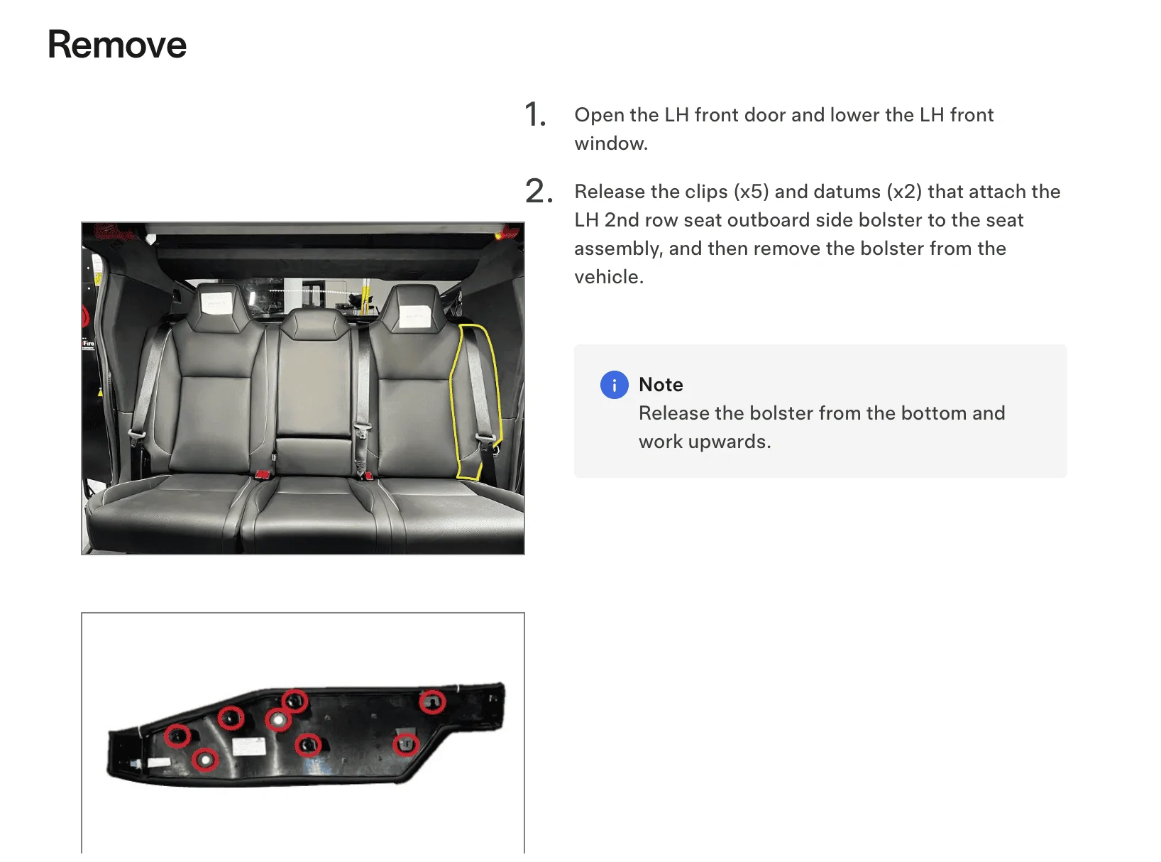 Rear Seat Side Bolster Removal | Tesla Cybertruck Forum - Cybertruck ...