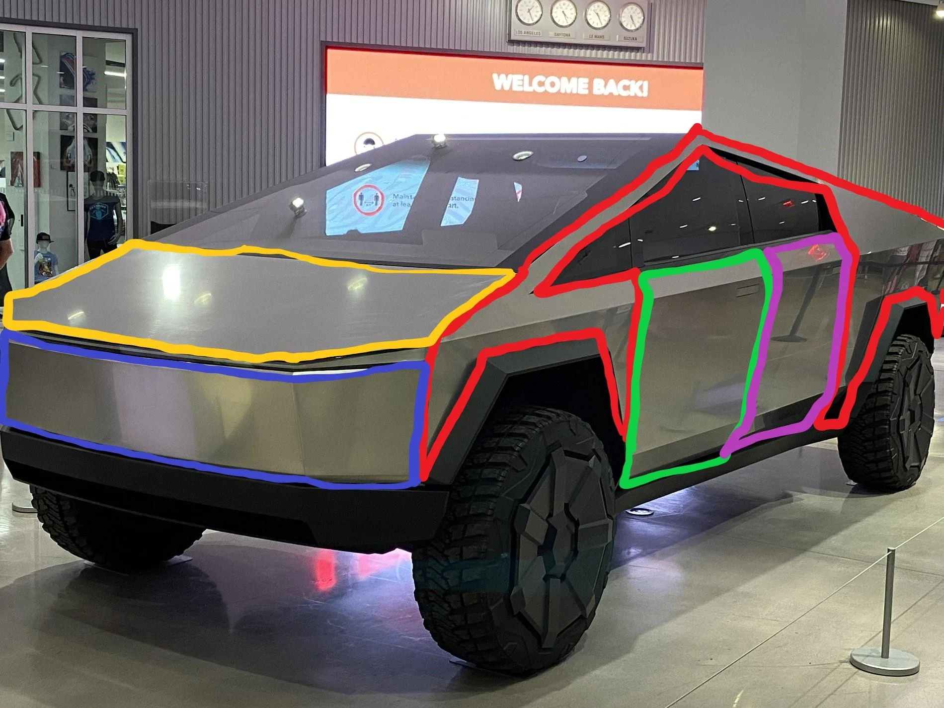 PSA: Cybertruck body shell exoskeleton is not one contiguous piece of ...