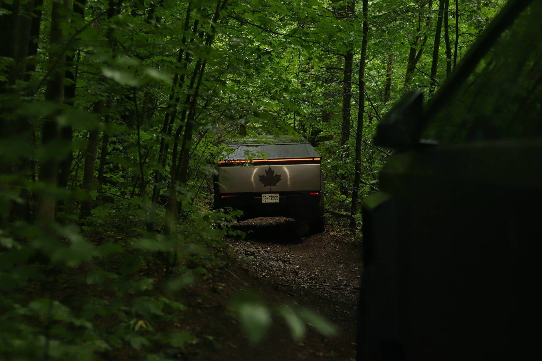 Photoshoot: Cybertrucks Off-Roading in The Woods | Tesla Cybertruck ...