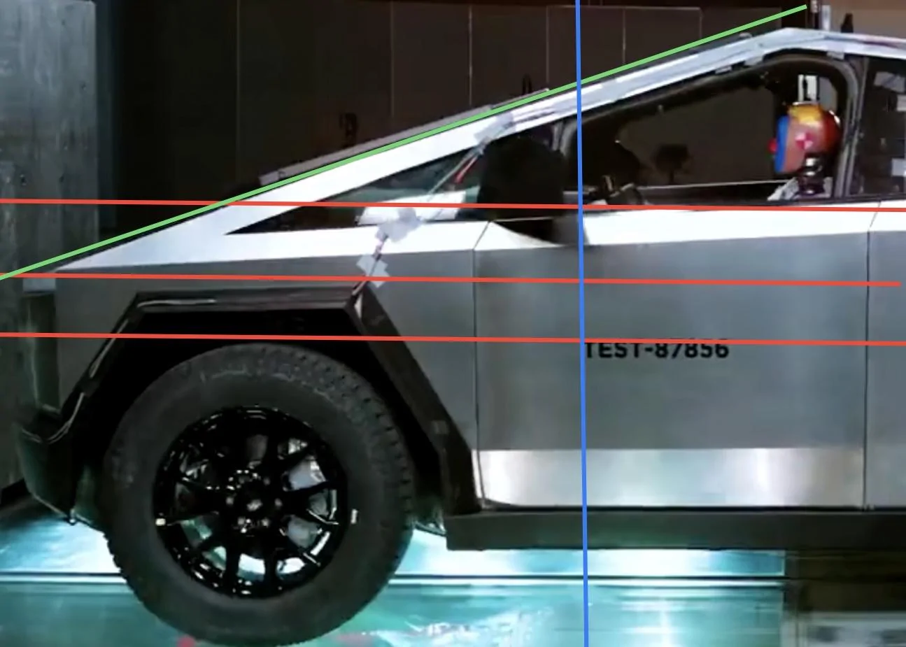 Cybertruck spotted with frunk open, revealing waterfall design! | Page ...
