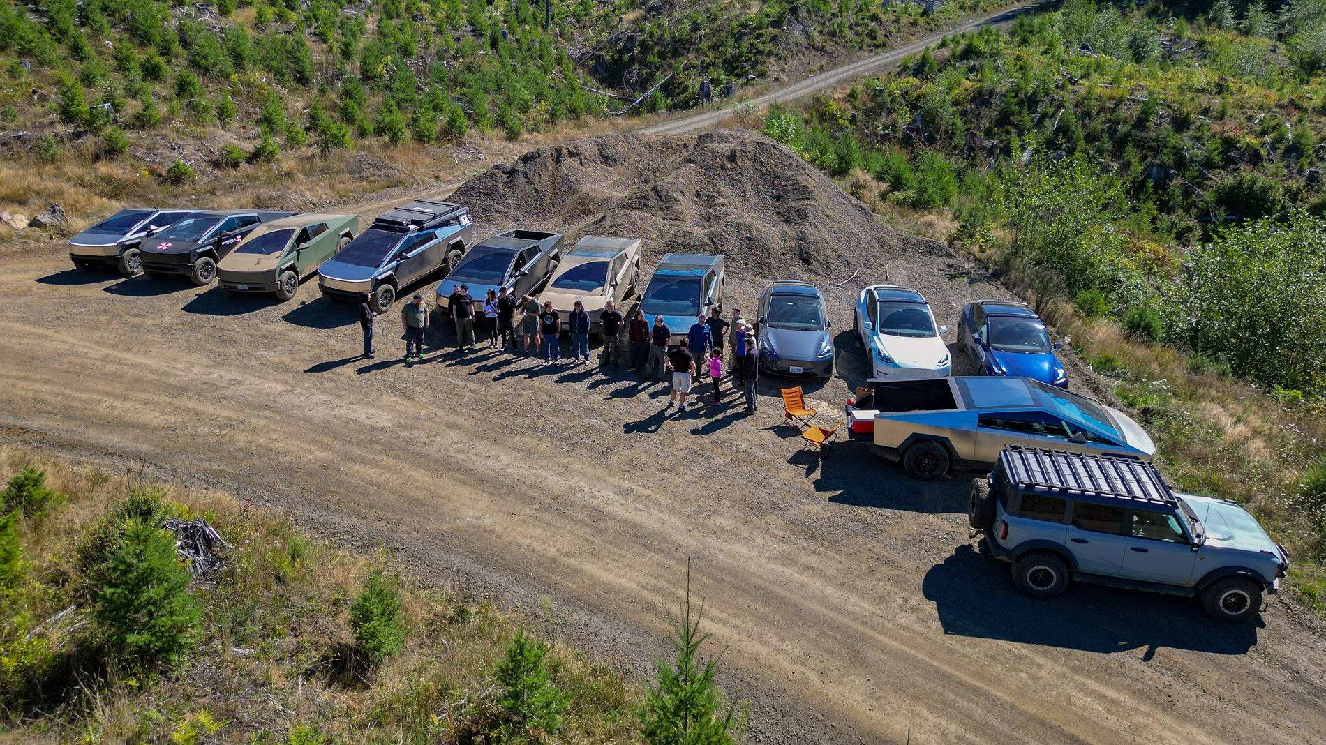 Offroad Rally by 8 Cybertrucks in Tillamook, Oregon 📐 | Tesla ...