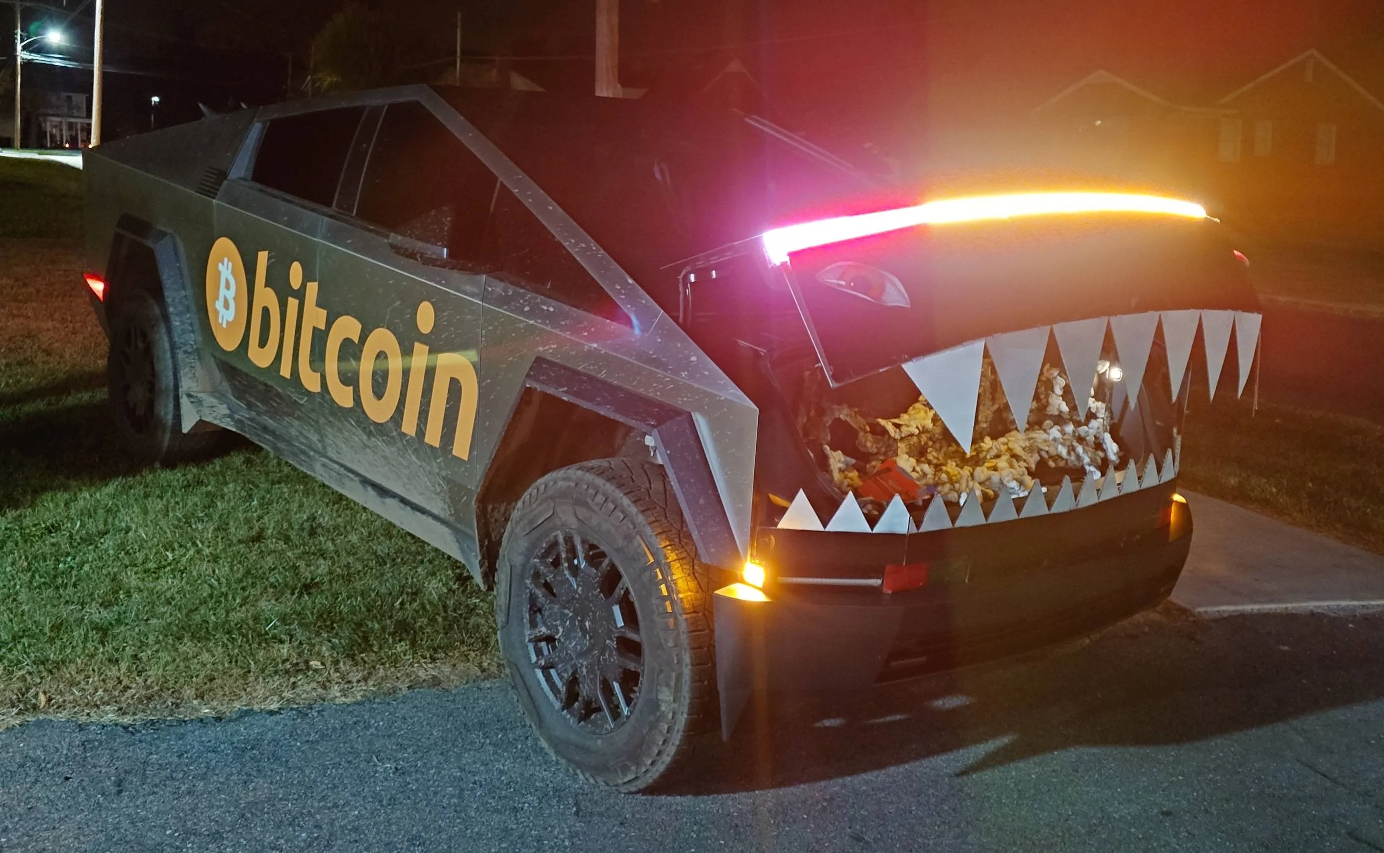 Trunk-or-Treating Cybertruck Style: Halloween Fun for All! | Tesla ...