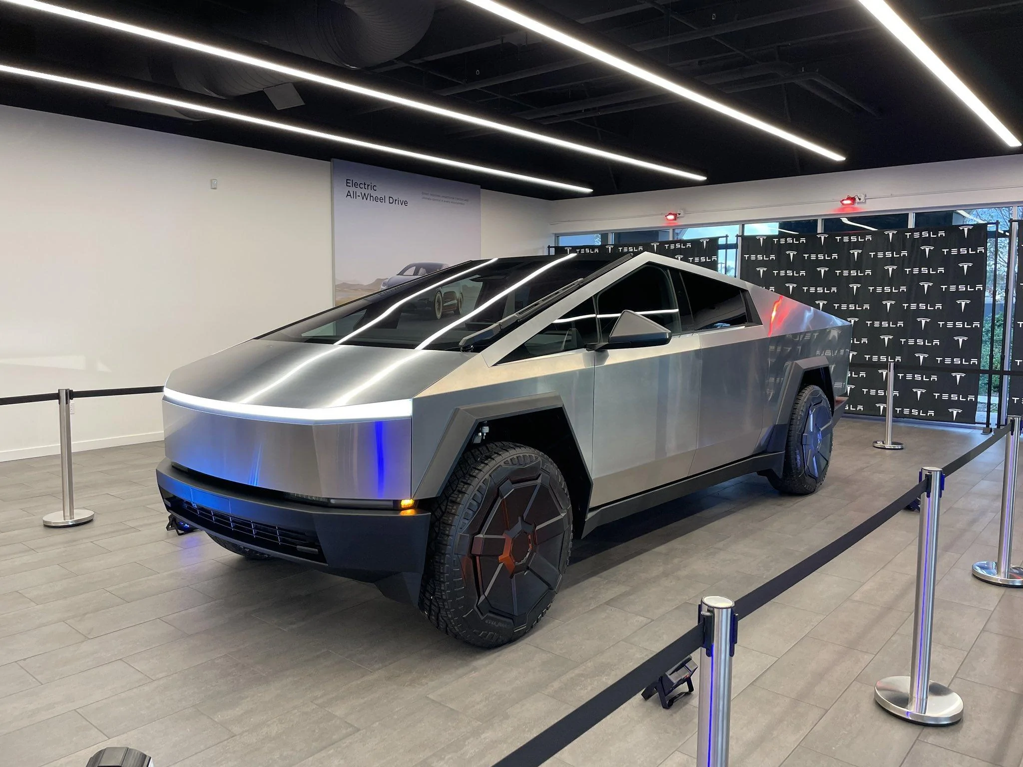 Cybertruck on display at Riverside CA Tesla store now (12/23) | Tesla ...