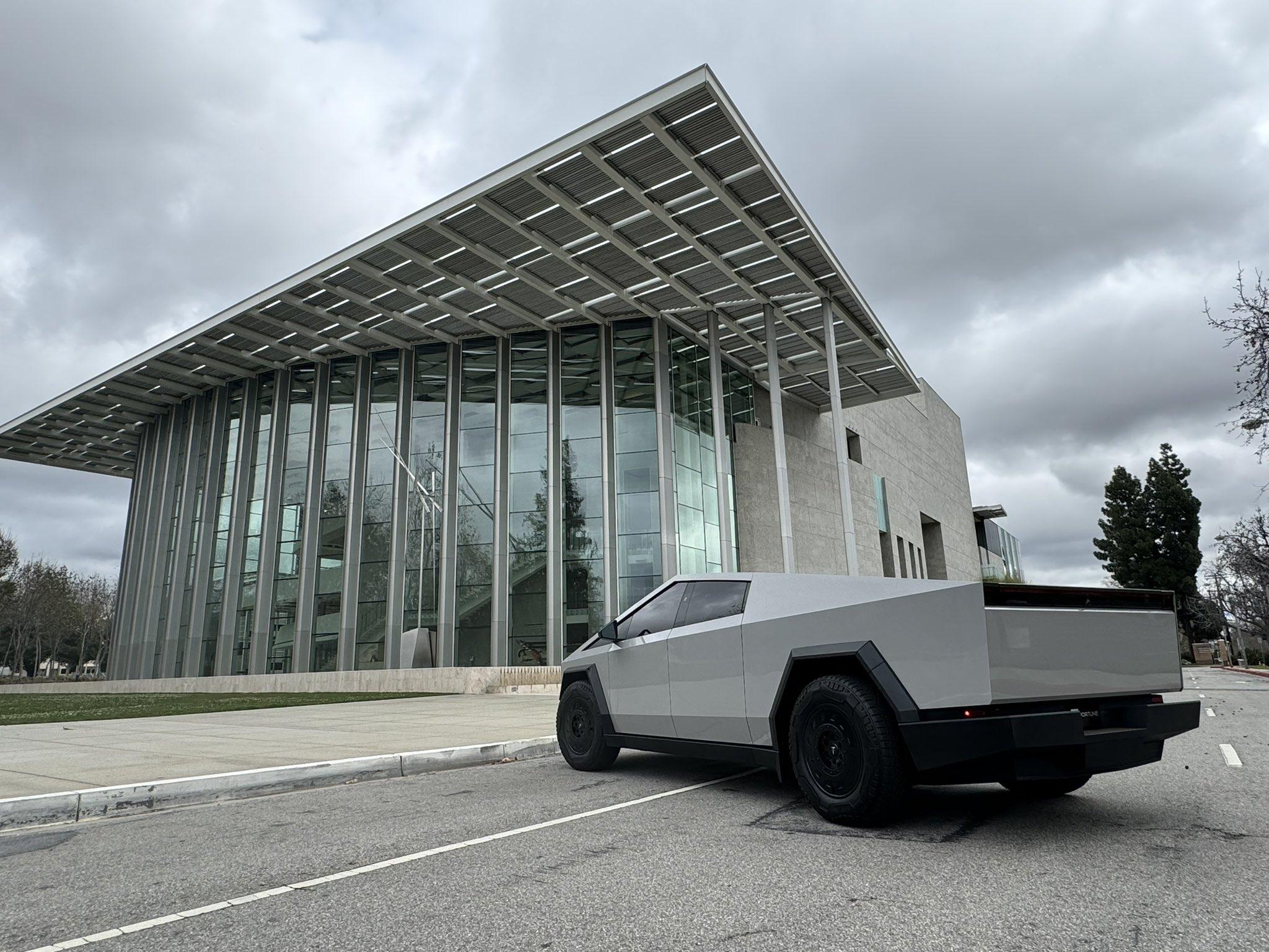 New Dolphin Gray Metallic - colored PPF on Cybertruck! | Tesla ...