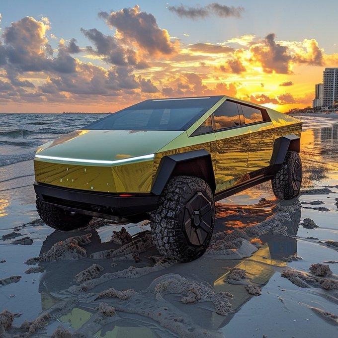 Do you like golden CT? | Tesla Cybertruck Forum - Cybertruck Owners Club