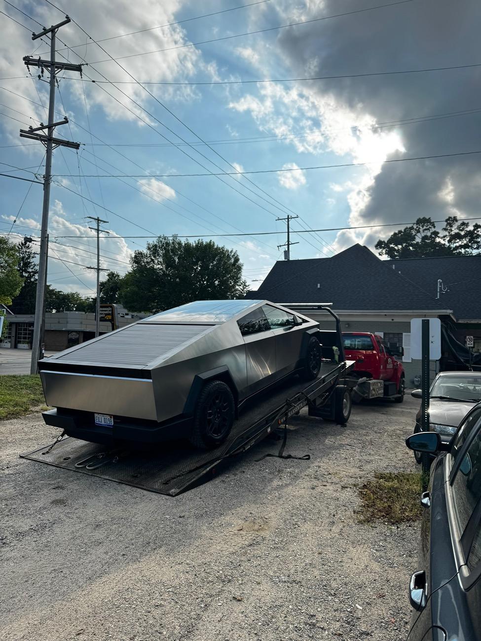 Tesla towed my Cybertruck tonight— HV Isolation Errors | Tesla ...