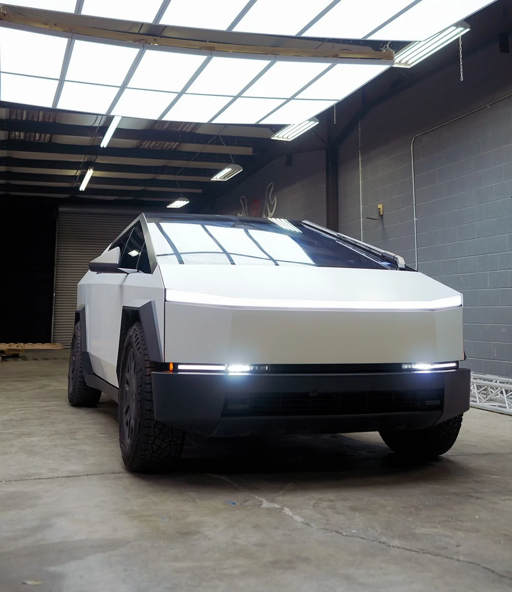 We Wrapped Farzad's Cybertruck in Colored PPF (Tesbros) 🔥 | Tesla ...