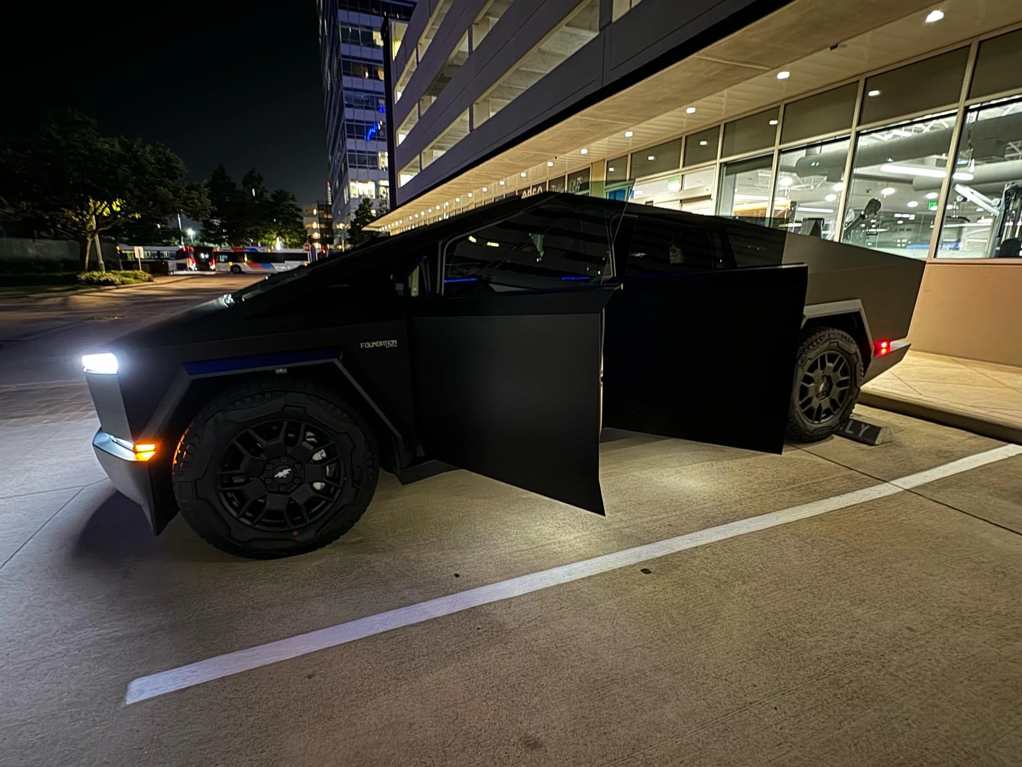 Carbon Fiber Black Wrap on my Cybertruck | Tesla Cybertruck Forum ...
