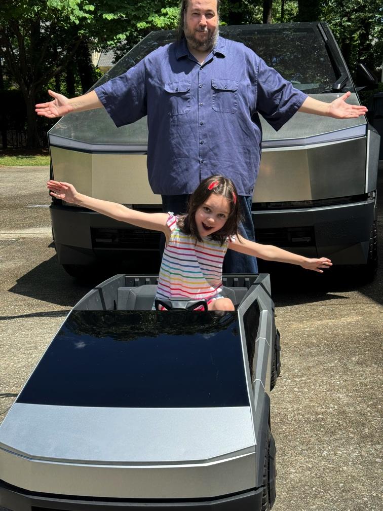 It's Daddy/Daughter Cybertruck Day! | Tesla Cybertruck Forum - News ...