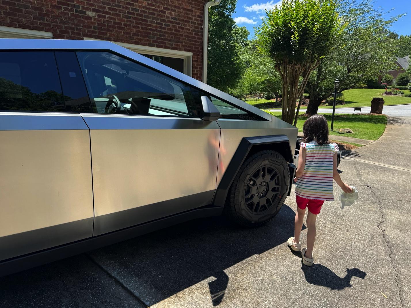 It's Daddy/Daughter Cybertruck Day! | Tesla Cybertruck Forum - News ...