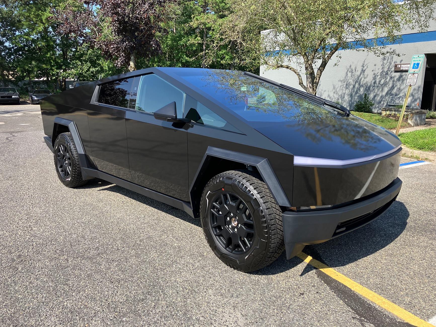 BLACK Vinyl Wrap & PPF Cybertruck -- Photos & Videos | Page 3 | Tesla ...