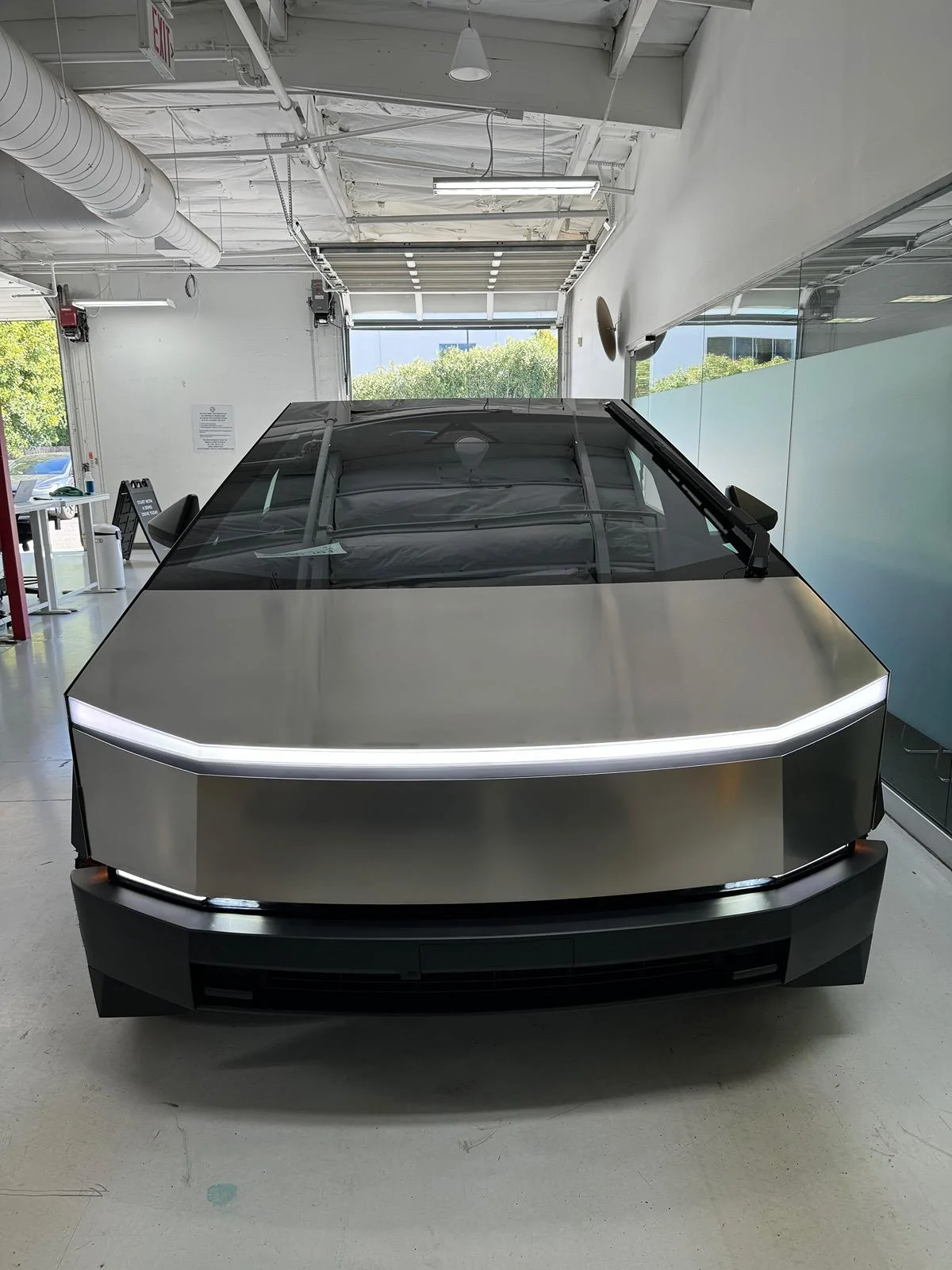 Cybertruck enters the Santa Clara center to get… | Tesla Cybertruck ...
