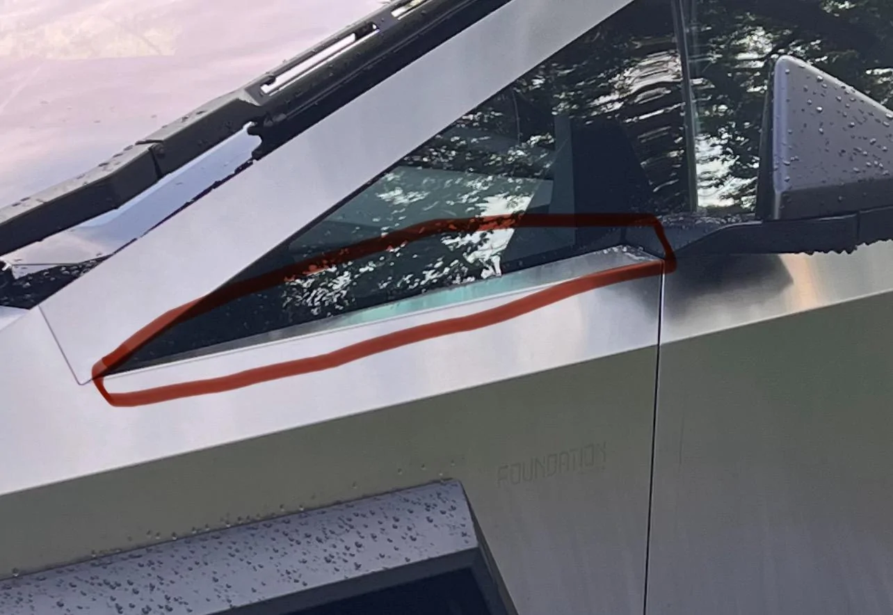 Front quarter glass gasket placement? | Tesla Cybertruck Forum - News ...