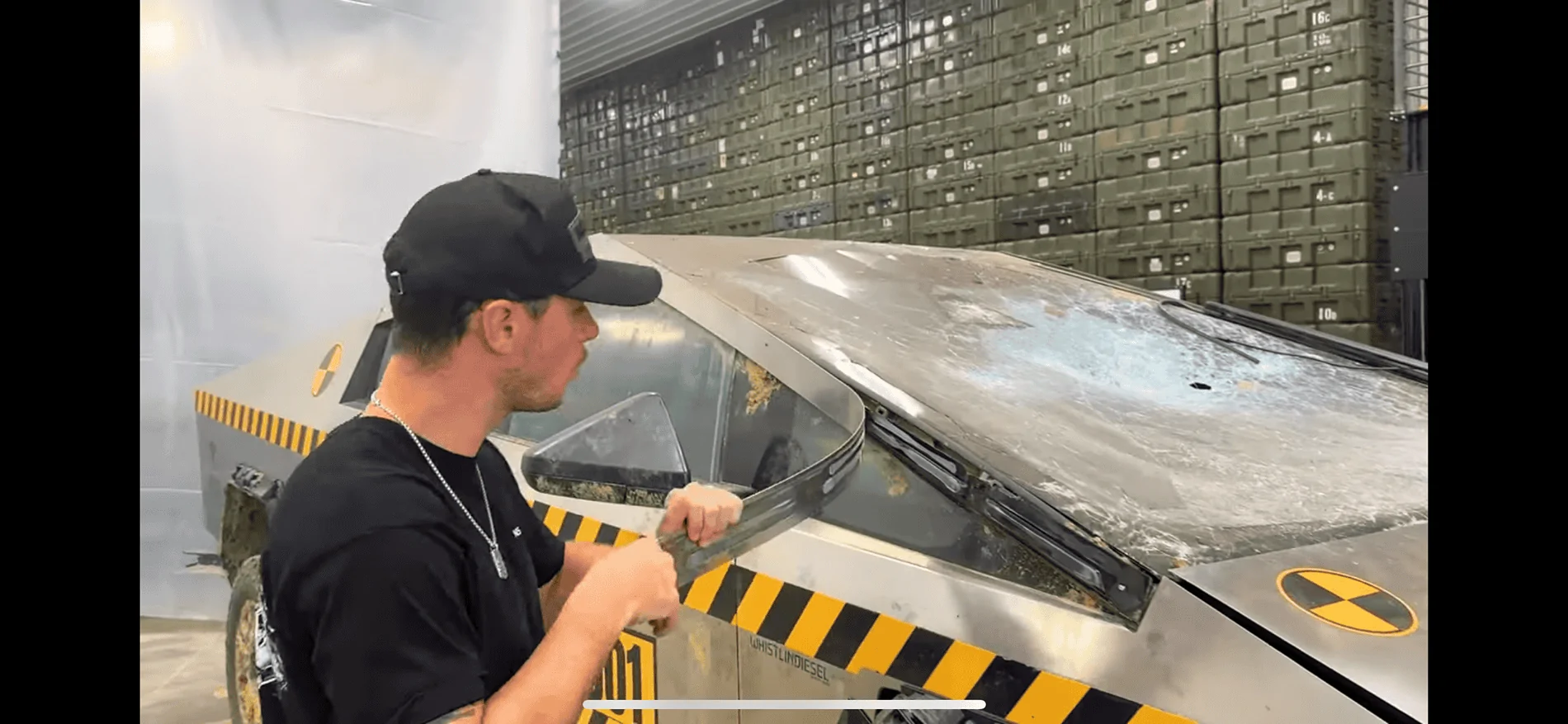 WhistlinDiesel Cybertruck Durability Torture Test #1 (vs F-150) | Page ...