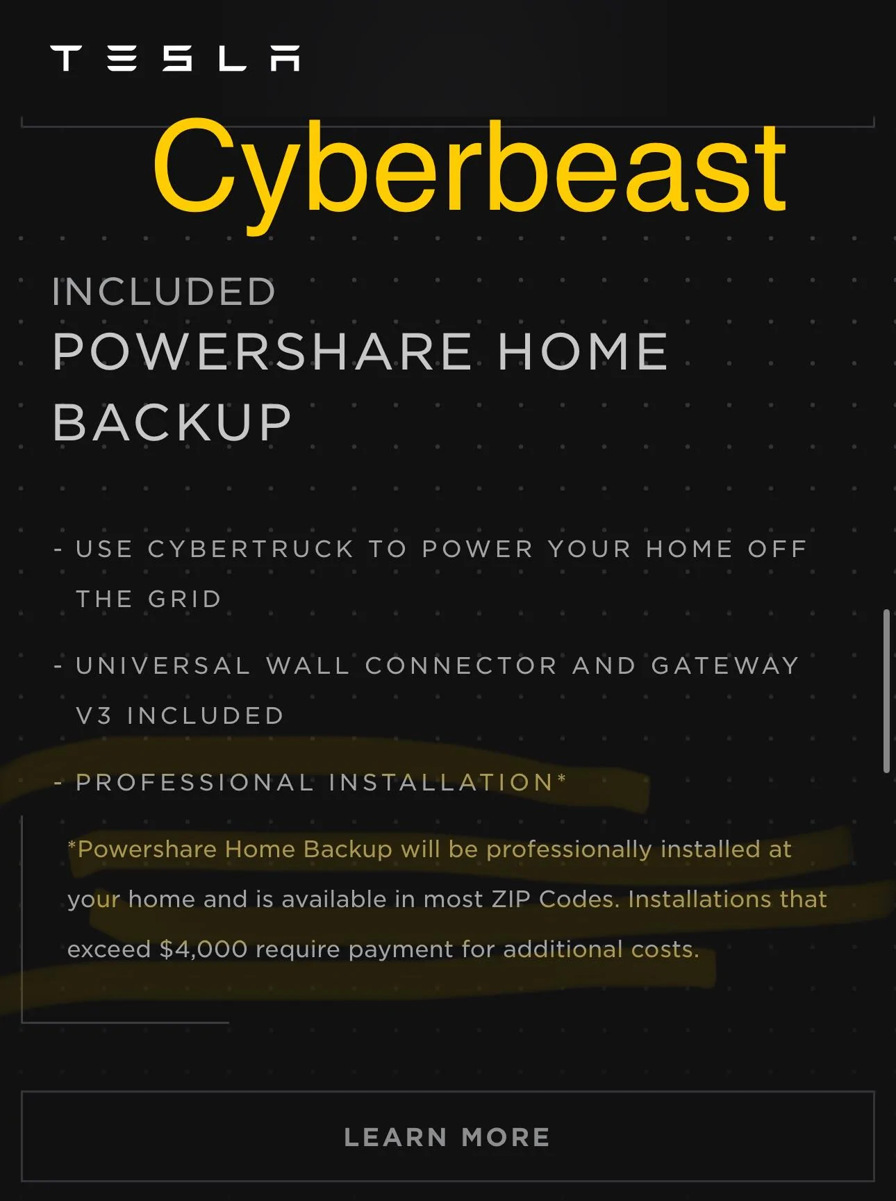 PowerShare Home Backup - Cost/Installation? | Tesla Cybertruck Forum ...