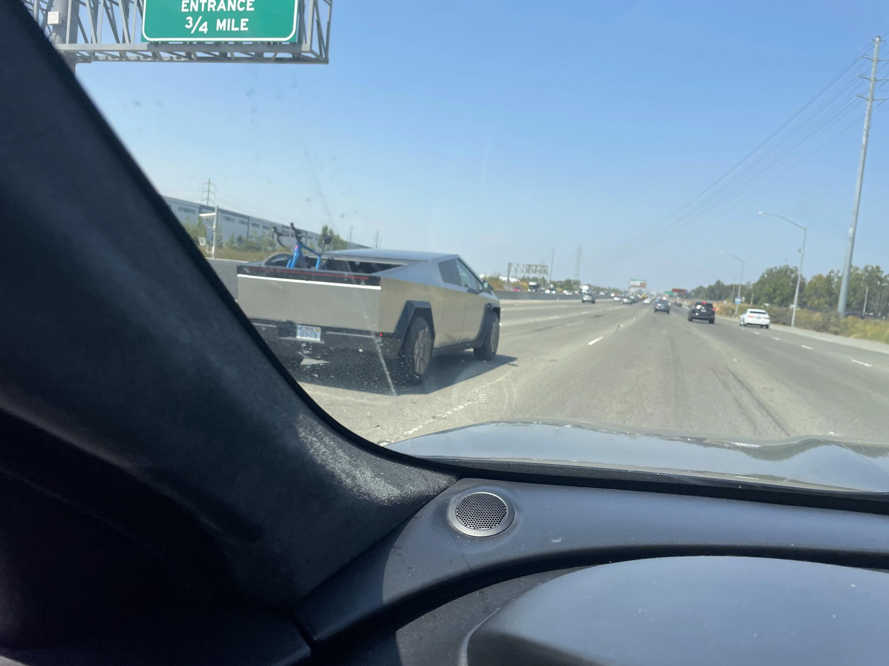 Saw my first Cybertruck today and you would've thought I saw Santa ...