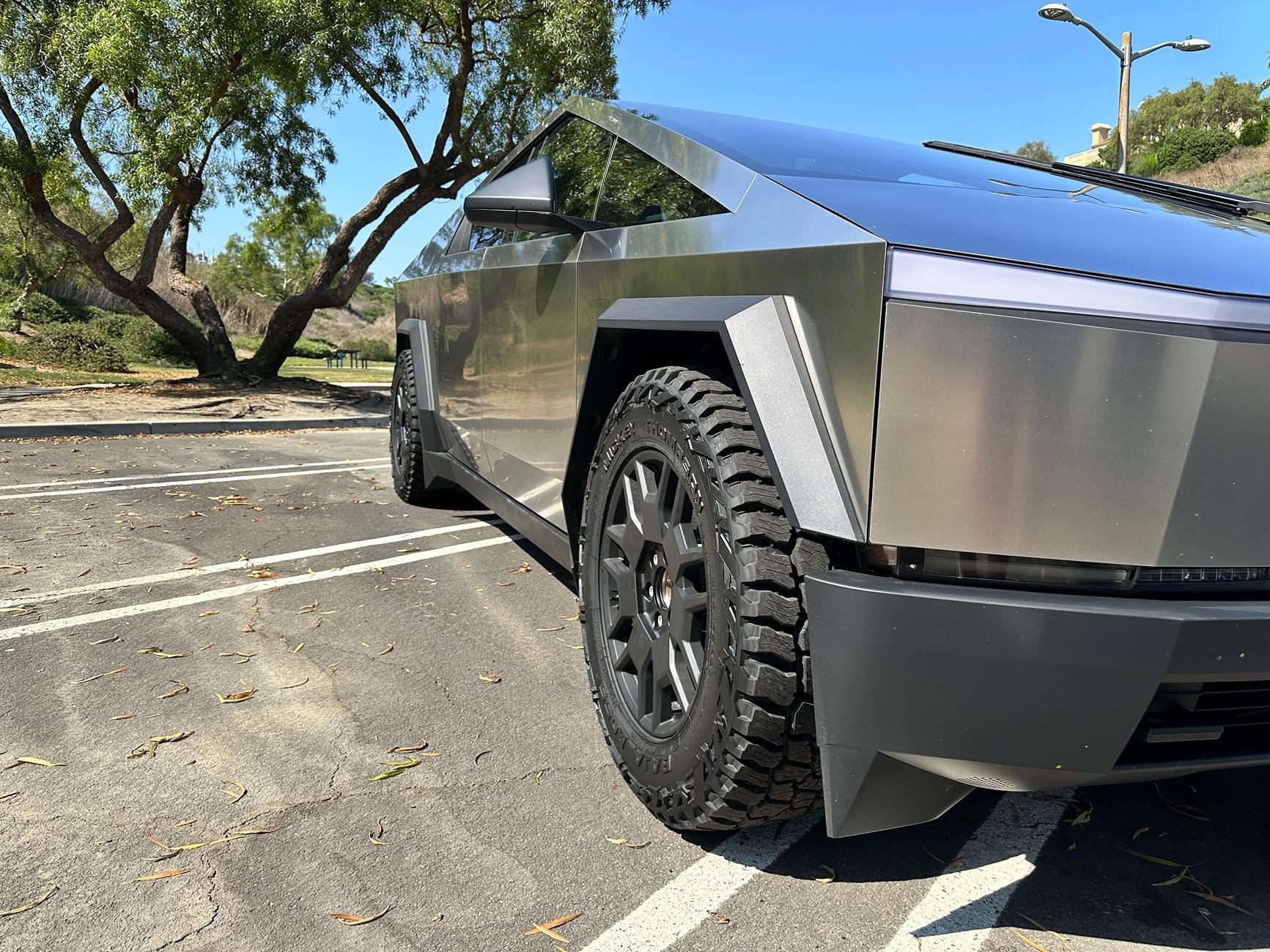 Mickey Thompson Baja Boss Tires on 20" Stock Wheels | Tesla Cybertruck ...