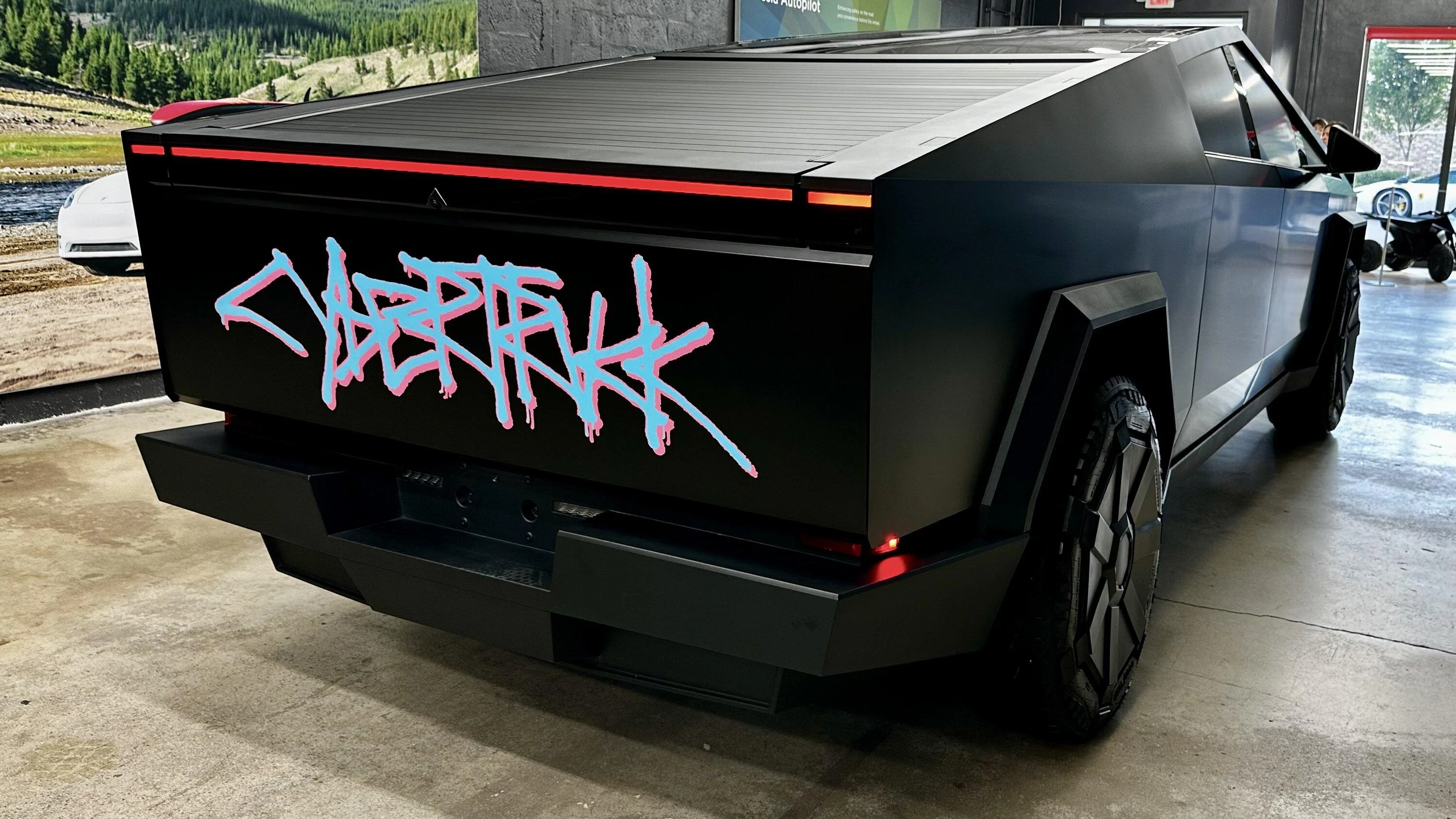 Black Cybertruck in Miami Showroom | Tesla Cybertruck Forum ...