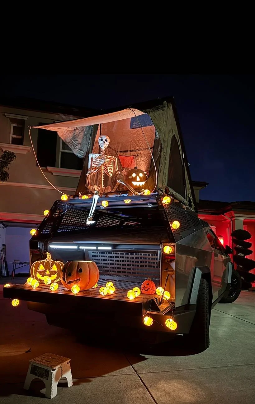 Trunk-or-Treating Cybertruck Style: Halloween Fun for All! | Tesla ...