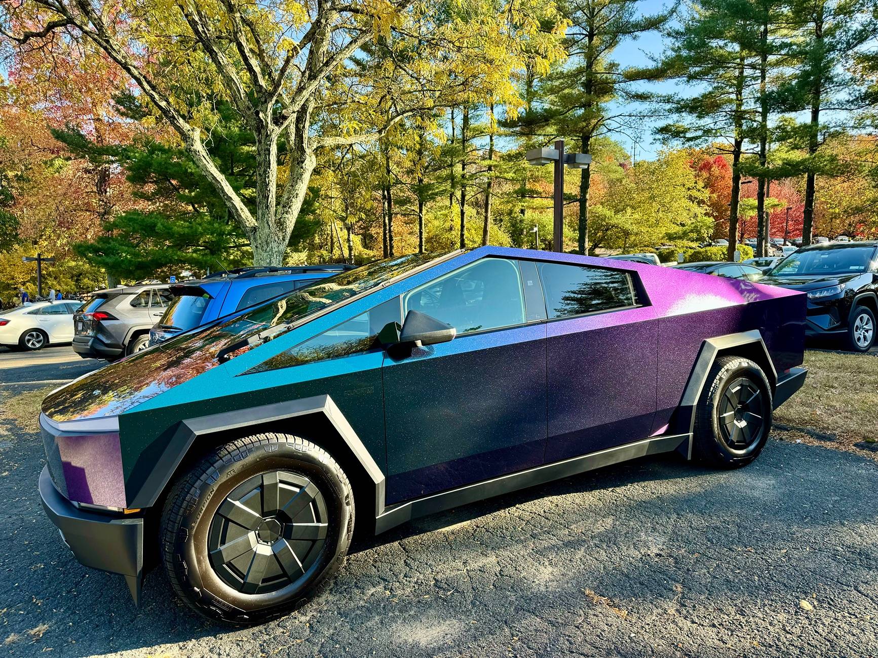 (PURE PPF) Cybertruck wrapped in Satin Military Green! | Tesla ...