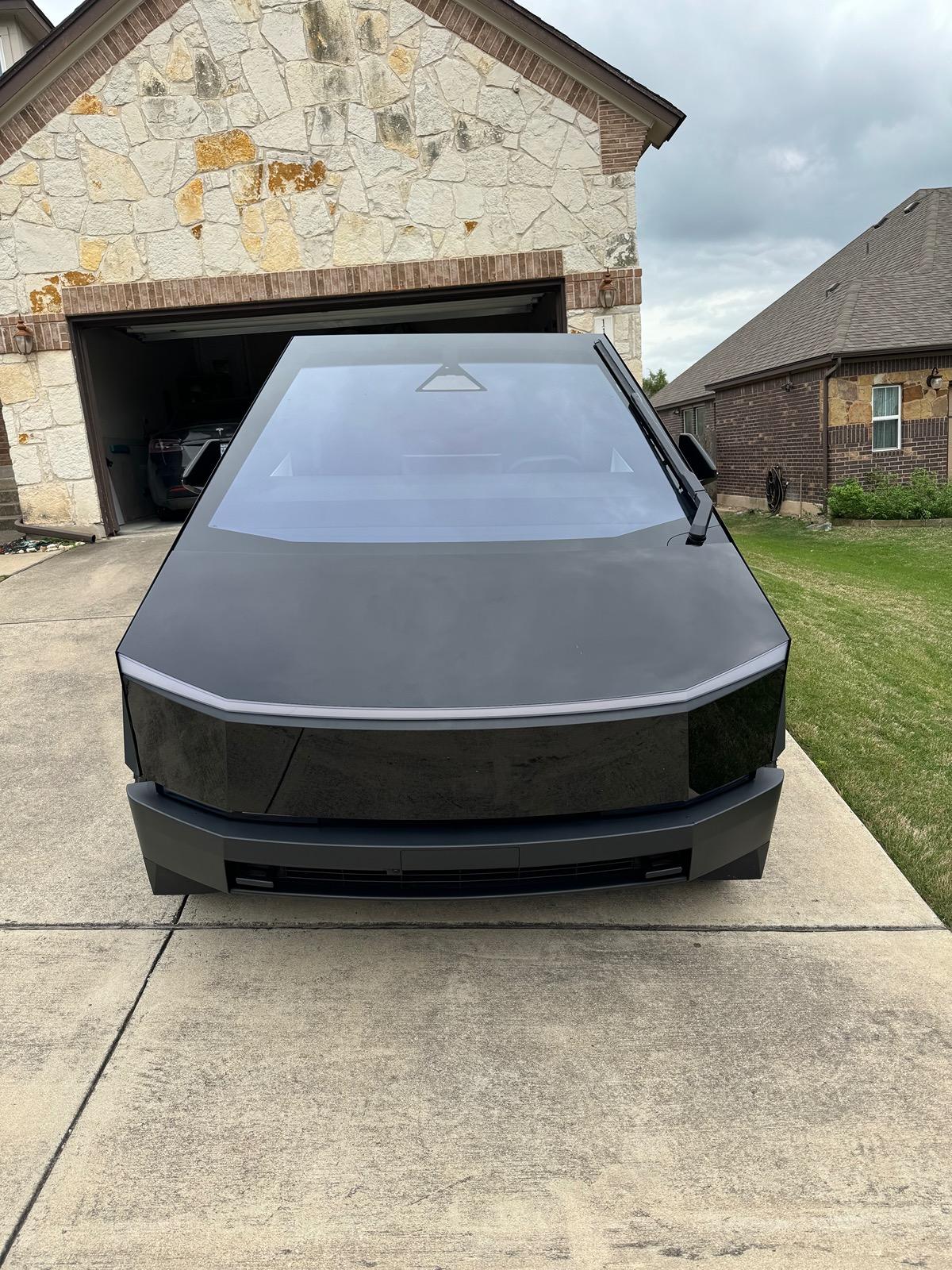 BLACK Vinyl Wrap & PPF Cybertruck -- Photos & Videos | Tesla Cybertruck ...
