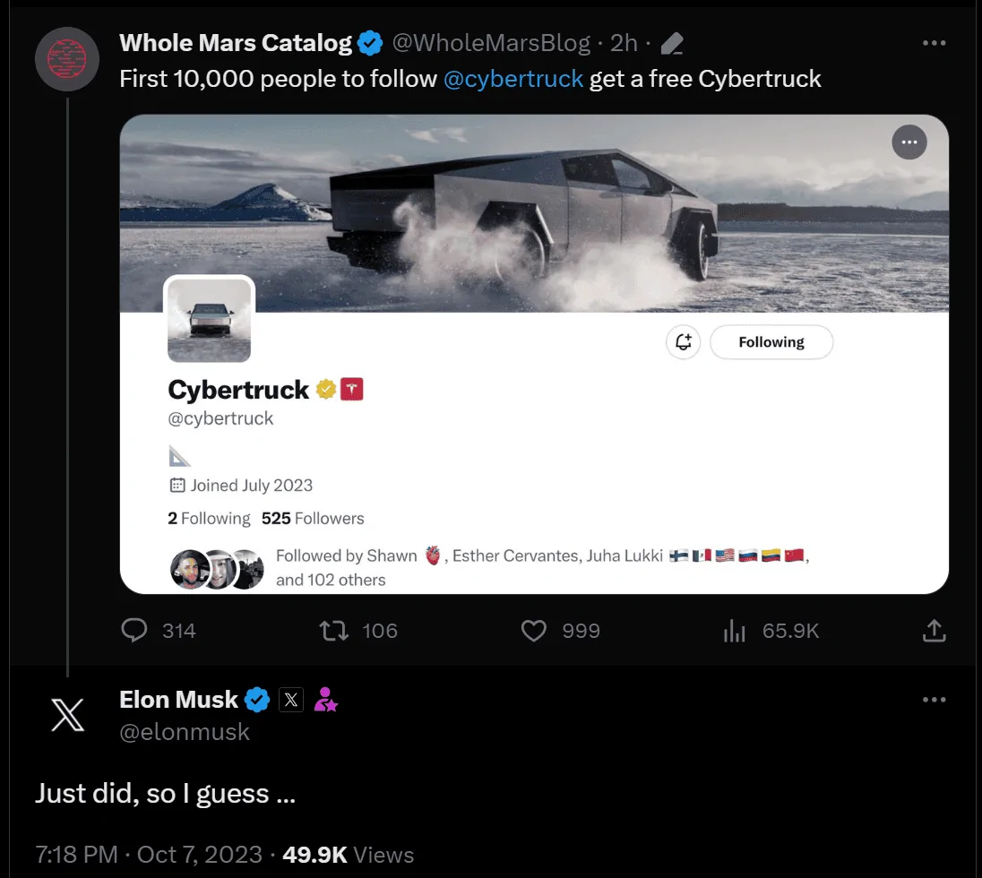 Official Cybertruck X (Twitter) Profile Is Now LIVE! | Tesla Cybertruck ...